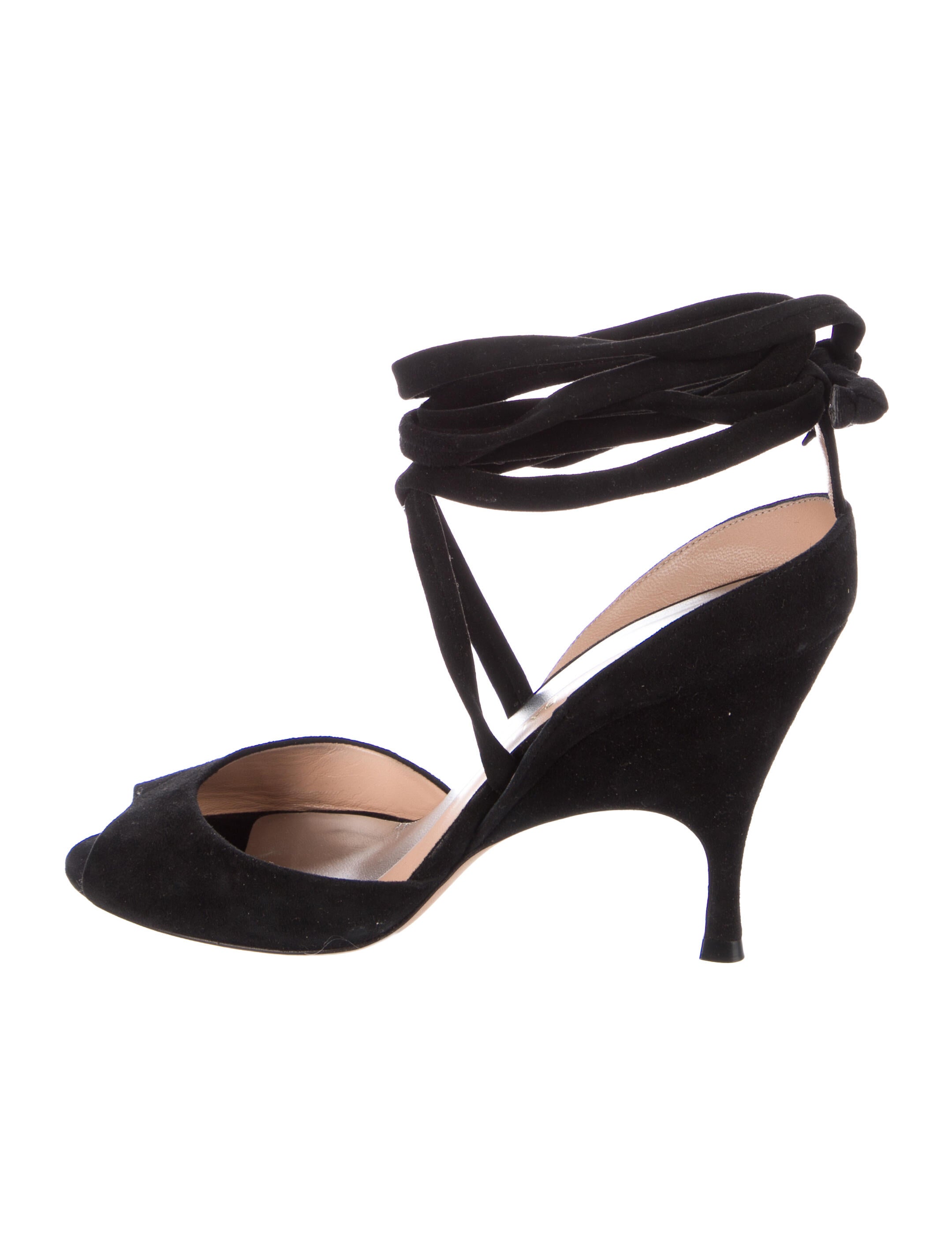 Alchimia Di Ballin Suede Sandals - Black Sandals, Shoes - ALCDB20631 ...