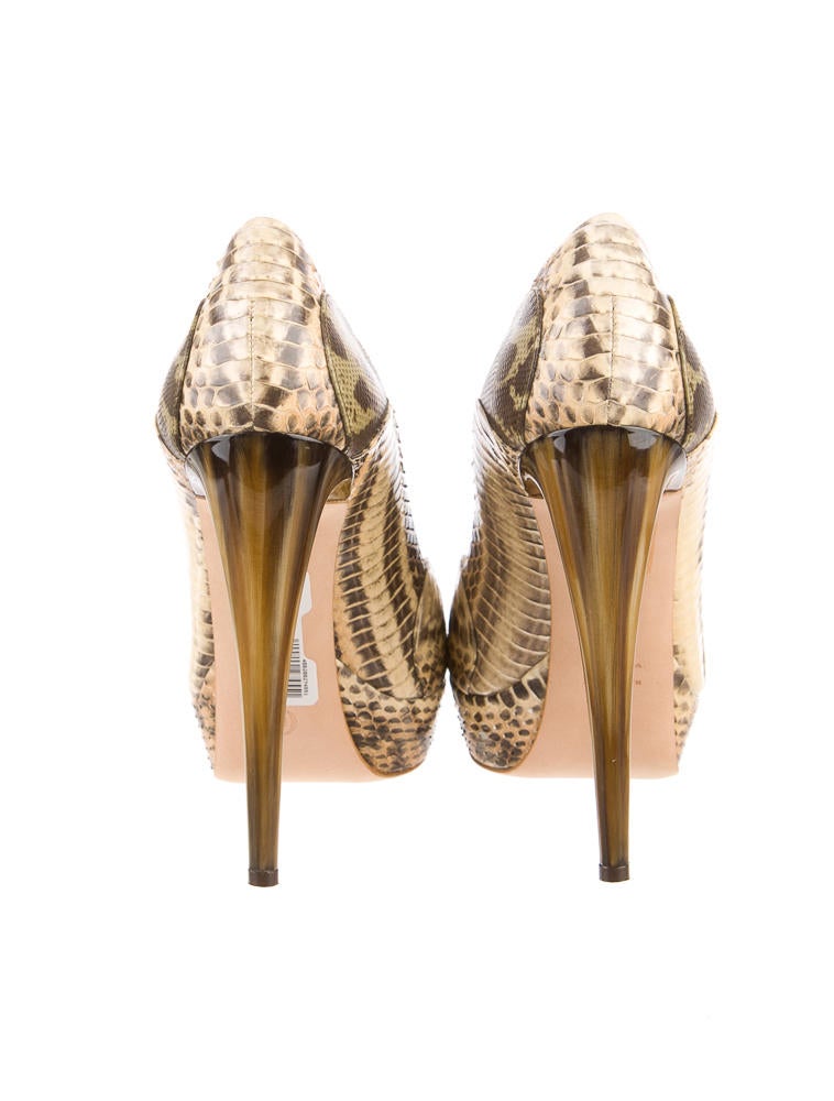 Alexander McQueen Python Pumps - Shoes - ALE10592 | The RealReal