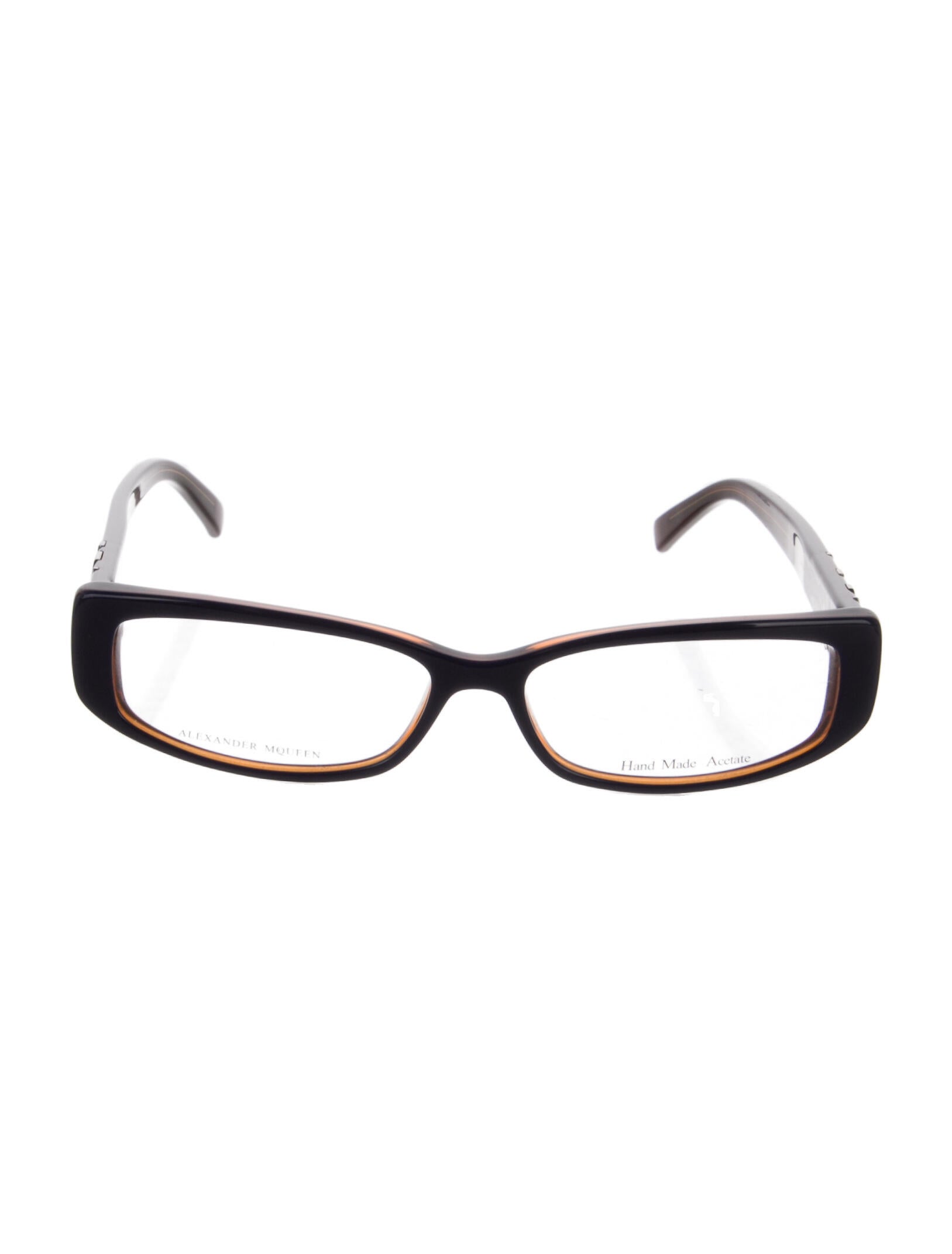Alexander McQueen Square Eyeglasses - Blue Eyeglasses, Accessories ...