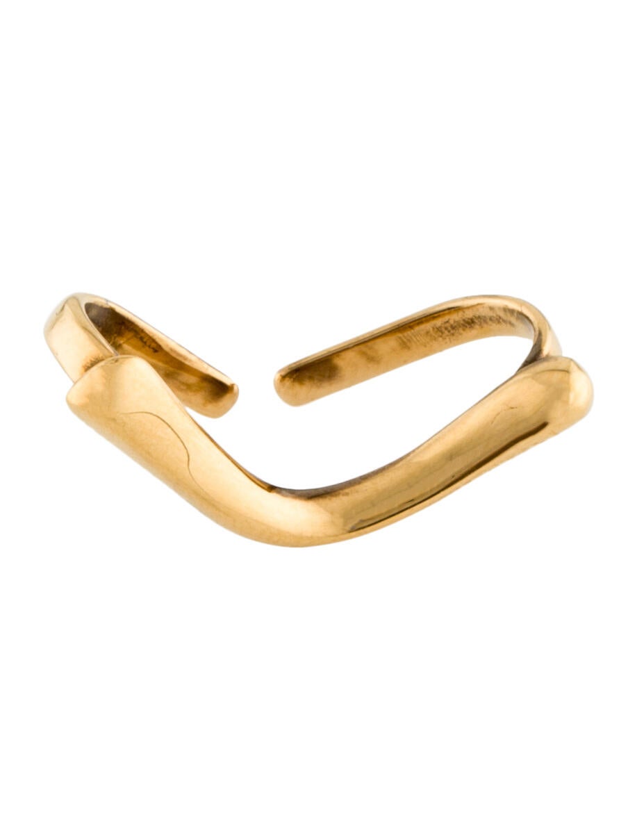 Alexander McQueen Mini Top Bar Left Ear Cuff - Brass Ear Cuff, Earrings ...