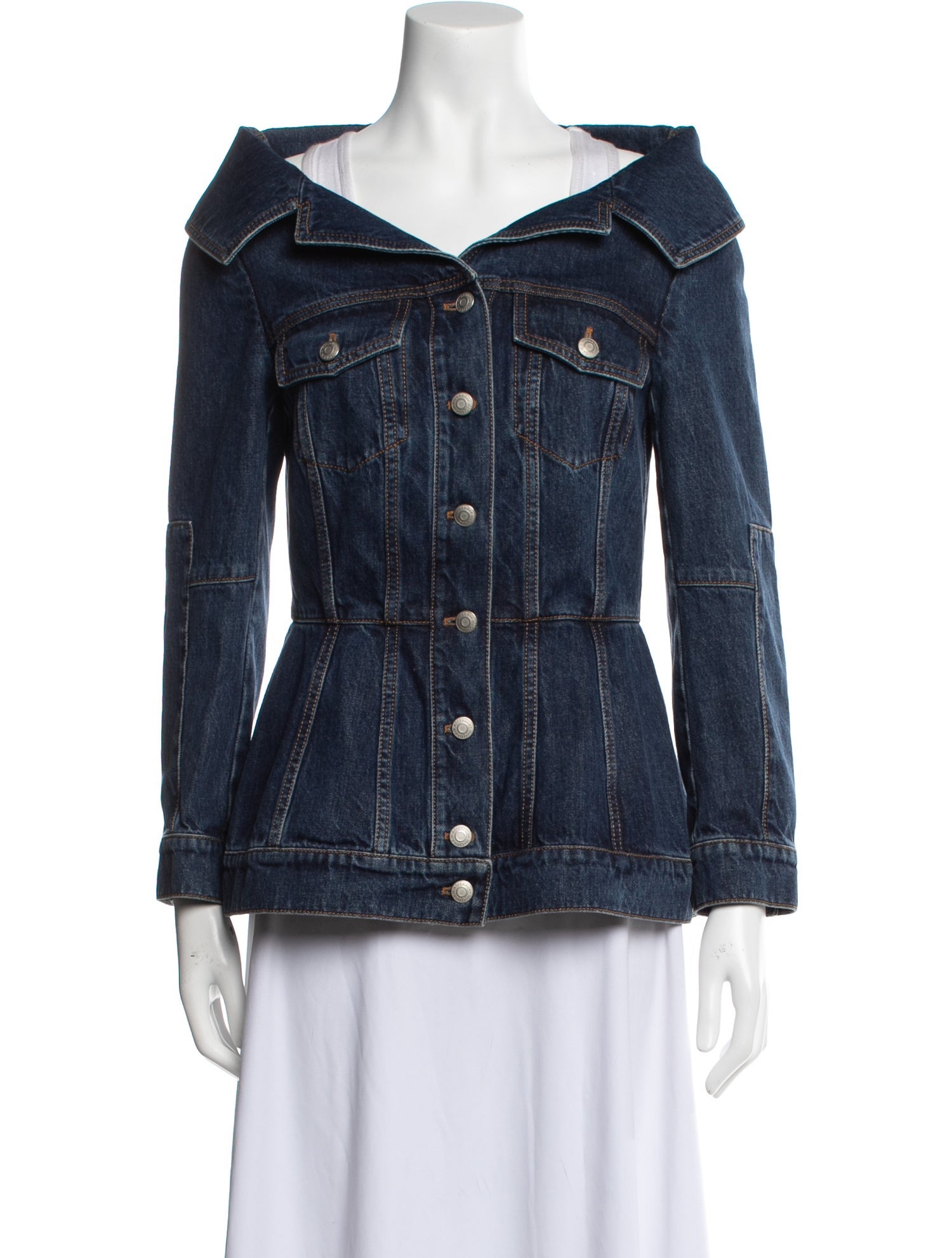 Alexander McQueen Denim Jacket w/ Tags - Blue Jackets, Clothing ...