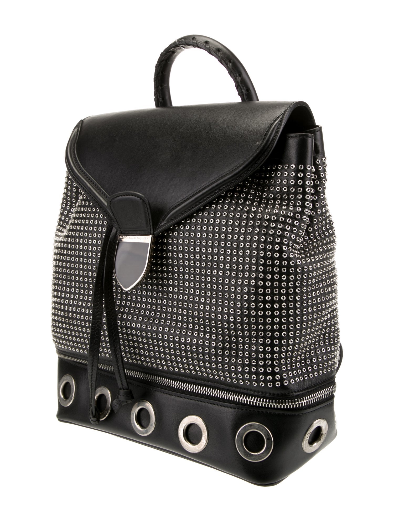 Alexander McQueen Grommet Backpack - Black Backpacks, Handbags ...