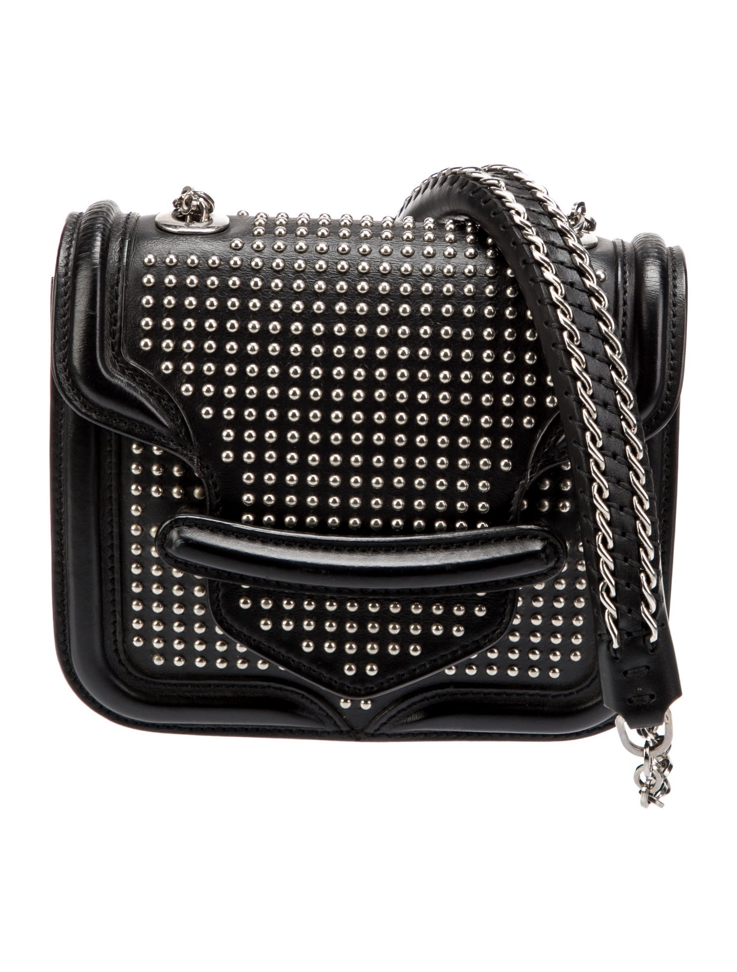 Saint Laurent Betty Studded Messenger Bag - Black Shoulder Bags ...