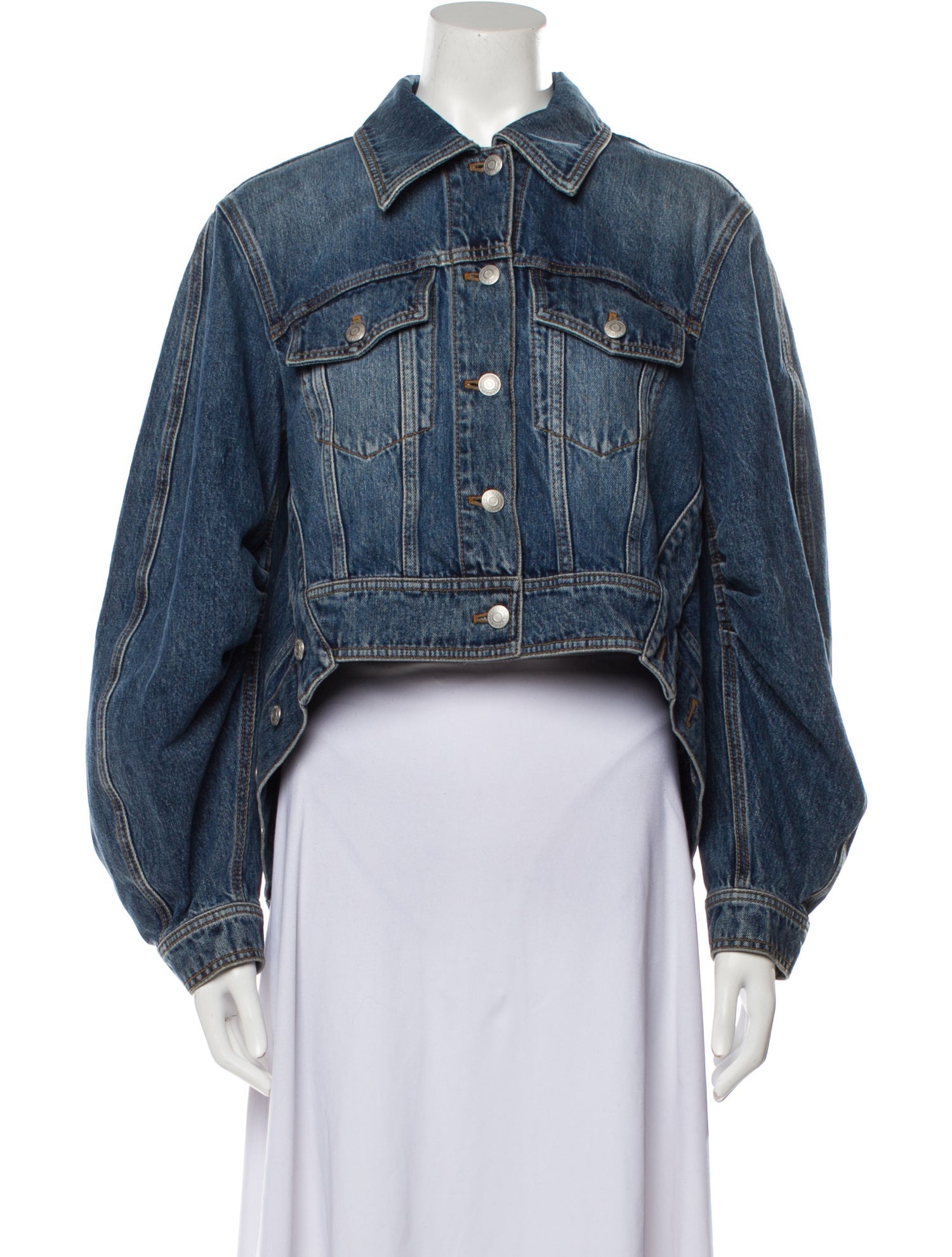 Alexander McQueen Denim Jacket - Blue Jackets, Clothing - ALE181694 ...