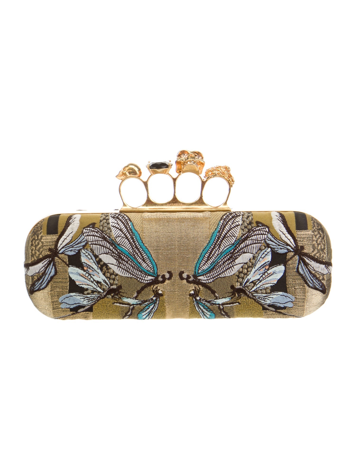 Gucci Karung-Trimmed Bamboo Flora Satin Clutch - White Clutches ...