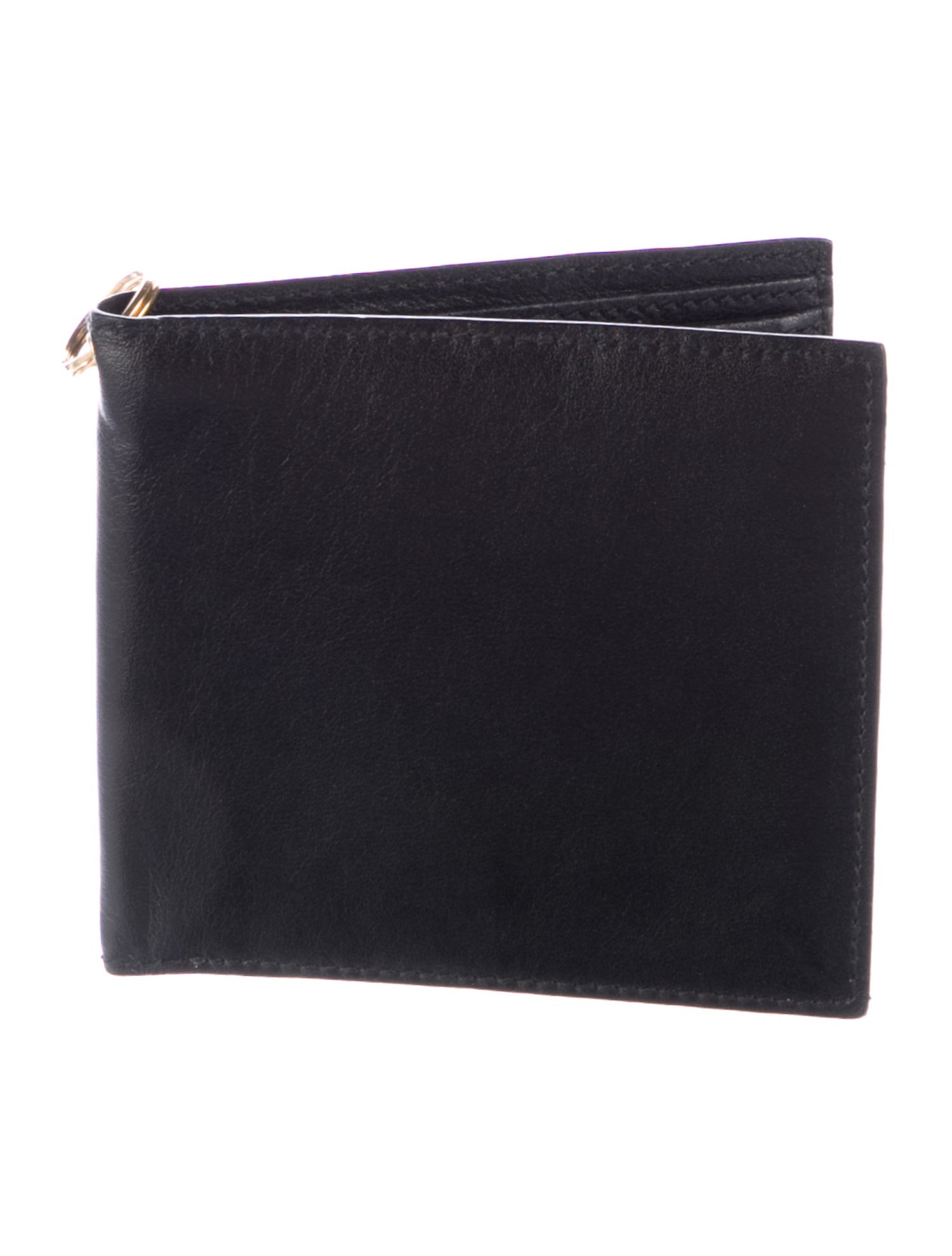 Alexander McQueen Leather Bifold Wallet - Black Wallets, Accessories ...
