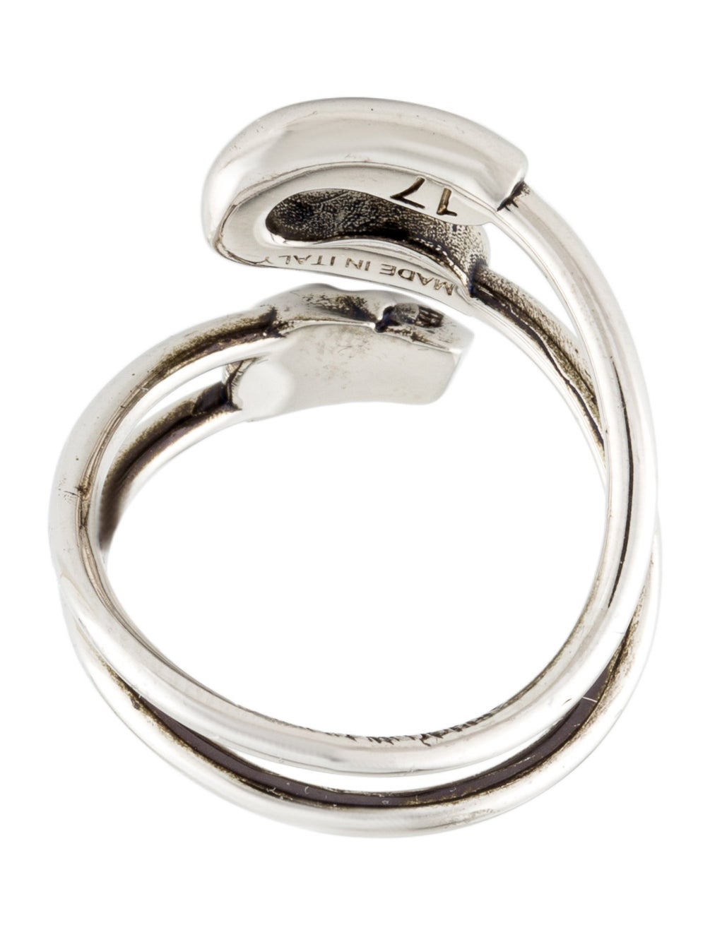 Alexander McQueen Safety Pin Ring - Brass Band, Rings - ALE191713 | The ...