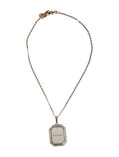 Alexander McQueen Two-Tone Medallion Pendant Necklace - Pendant ...