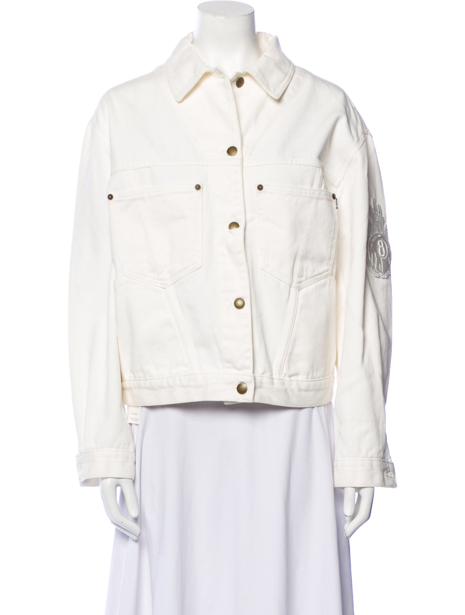 McQ Alexander McQueen Denim Jacket - White Jackets, Clothing ...