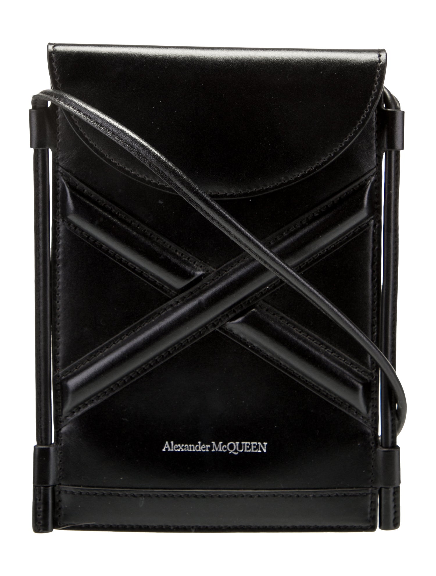 Alexander McQueen Leather Crossbody Bag - Black Crossbody Bags ...