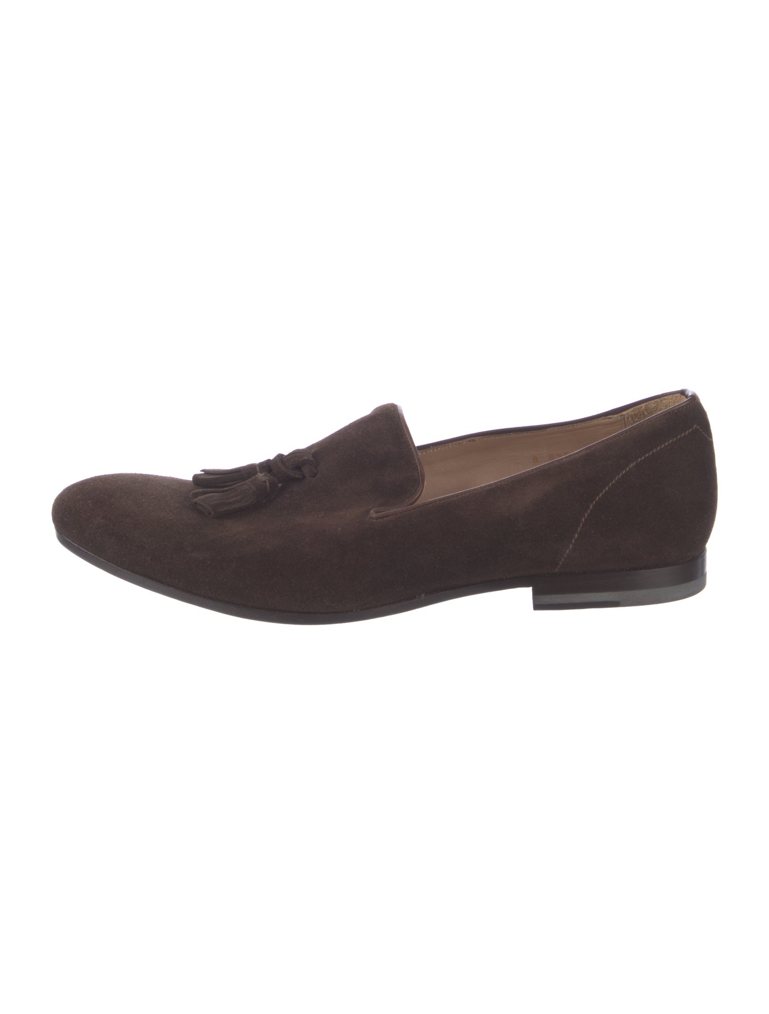 Alexander Mcqueen Suede Tassel Accents Loafers Black Loafers Shoes Ale212711 The Realreal