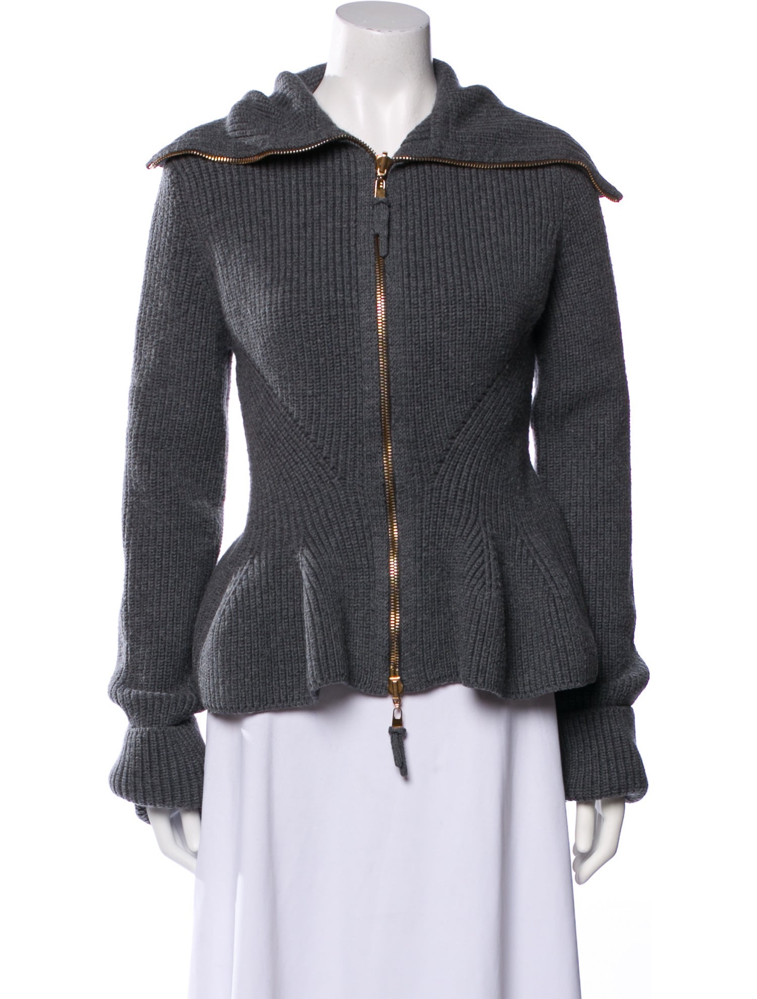 Alexander McQueen Wool Denim Jacket - Grey Jackets, Clothing ...