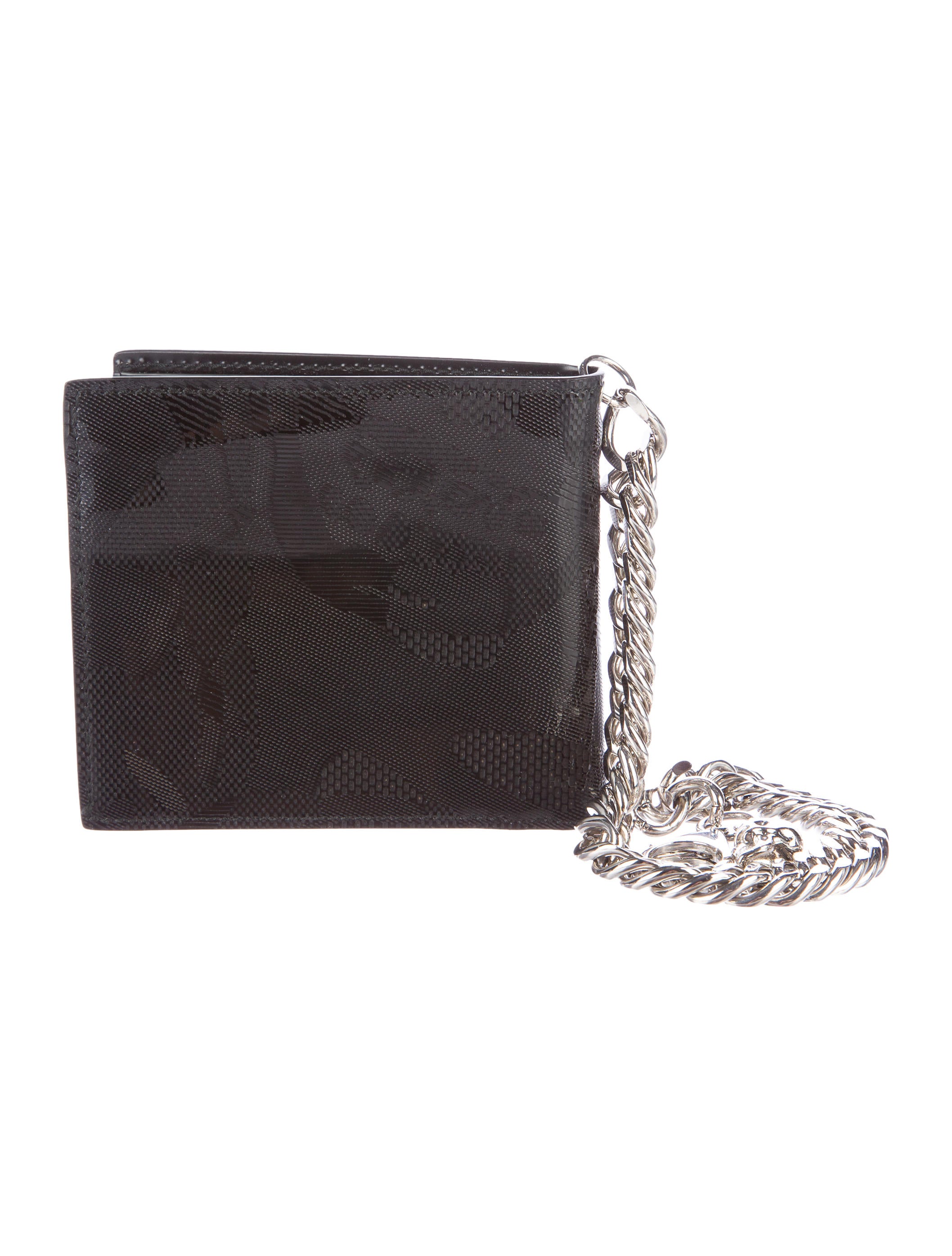 Alexander McQueen Skull Leather Chain Wallet - Accessories - ALE41385 ...