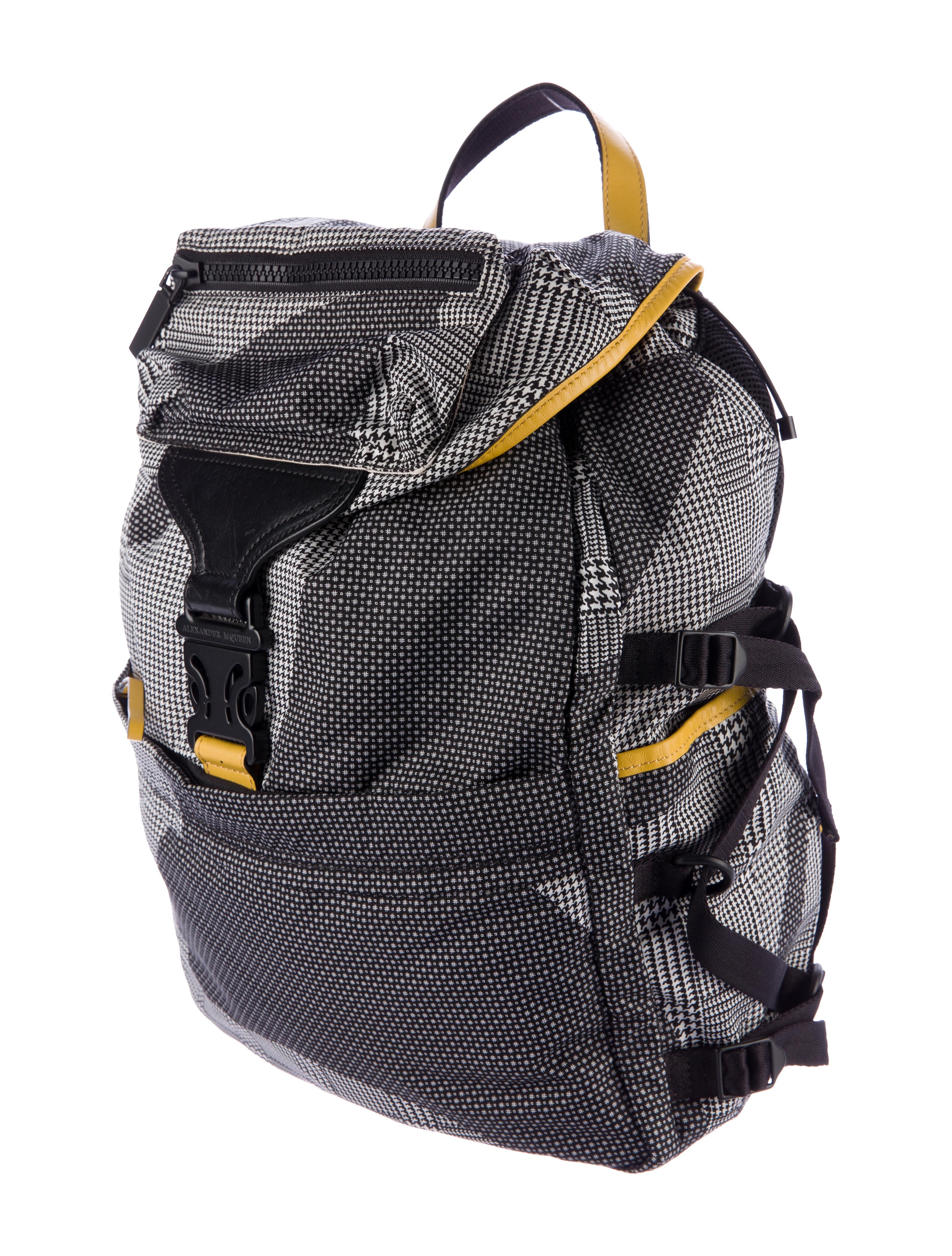 Alexander McQueen Techno Clip Backpack - Black Backpacks, Bags ...