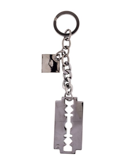 Alexander McQueen Razor blade Keychain - Black Keychains, Accessories ...