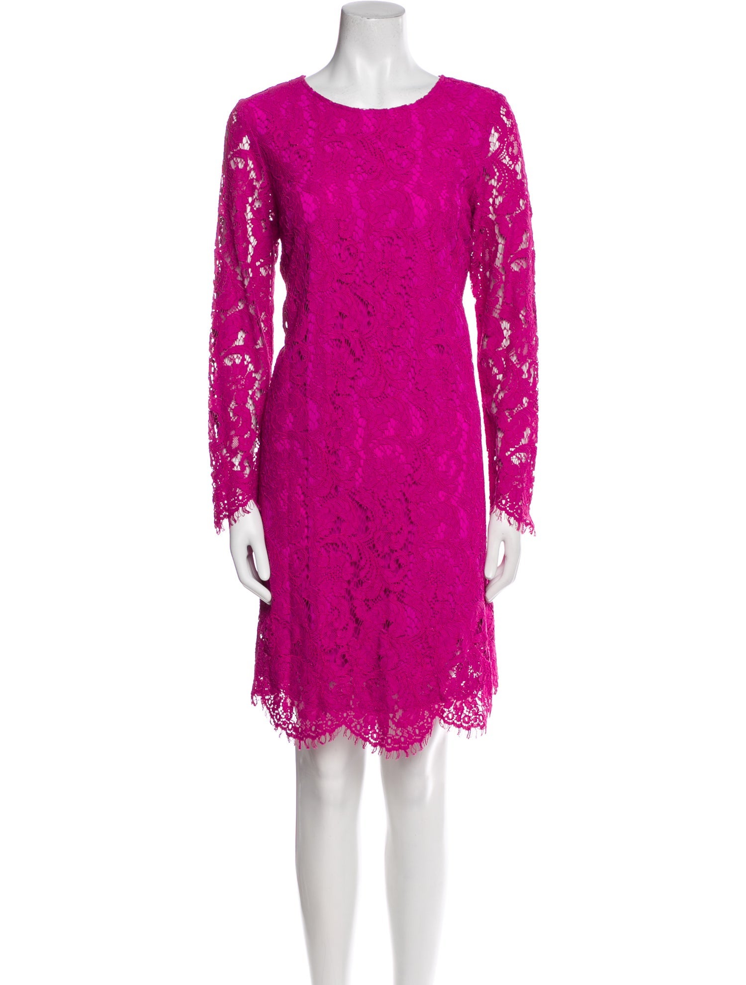 Adam Lippes Lace Pattern Knee-Length Dress - Pink Dresses, Clothing ...