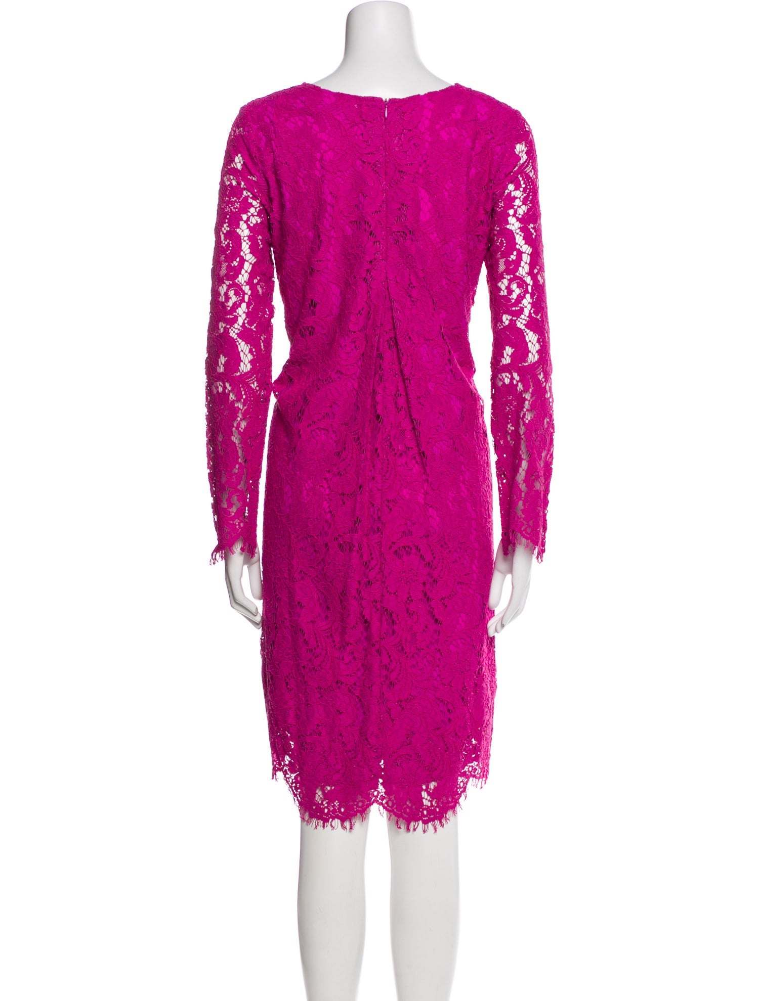 Adam Lippes Lace Pattern Knee-Length Dress - Pink Dresses, Clothing ...