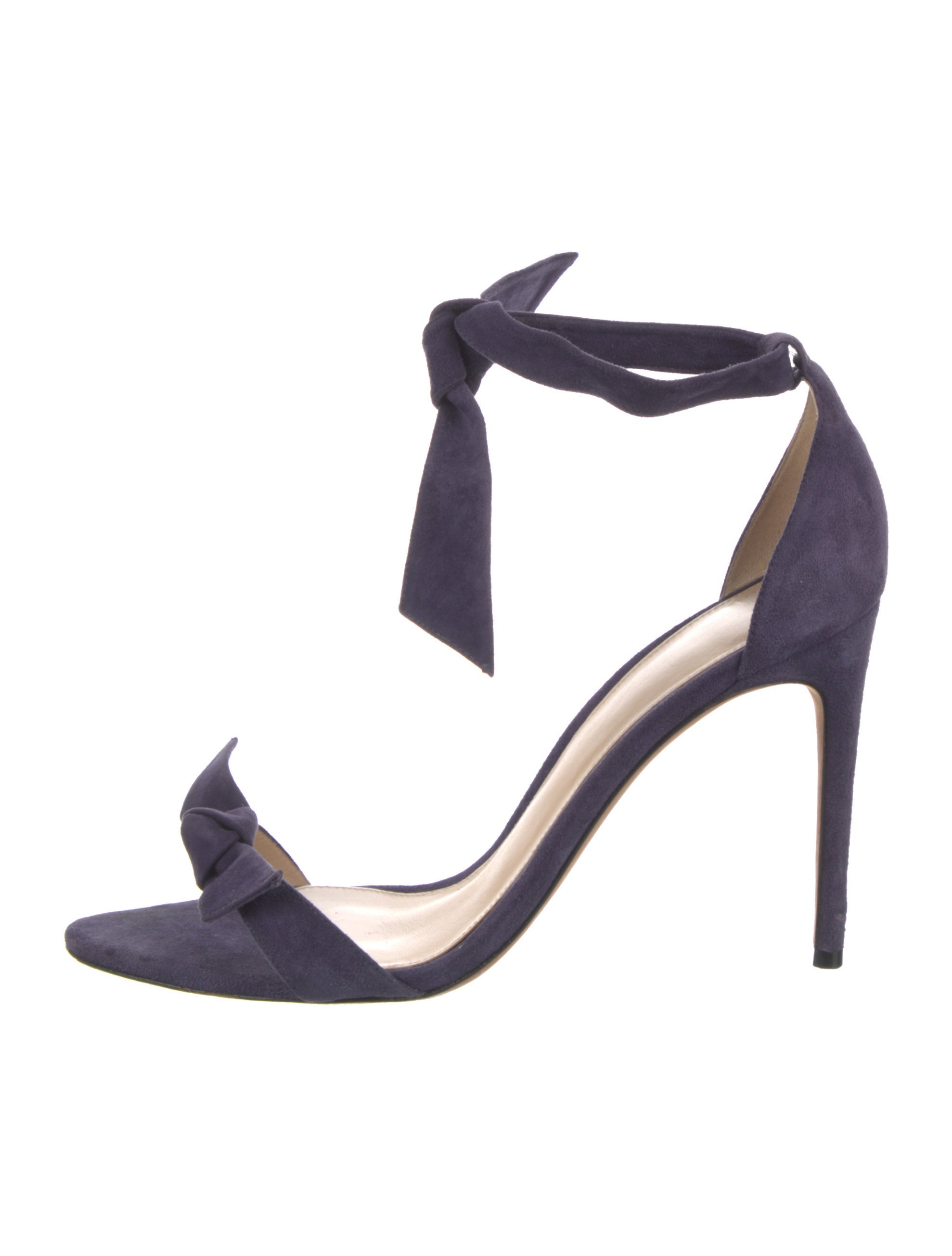 Alexandre Birman Suede Bow Accents Sandals - Purple Sandals, Shoes ...