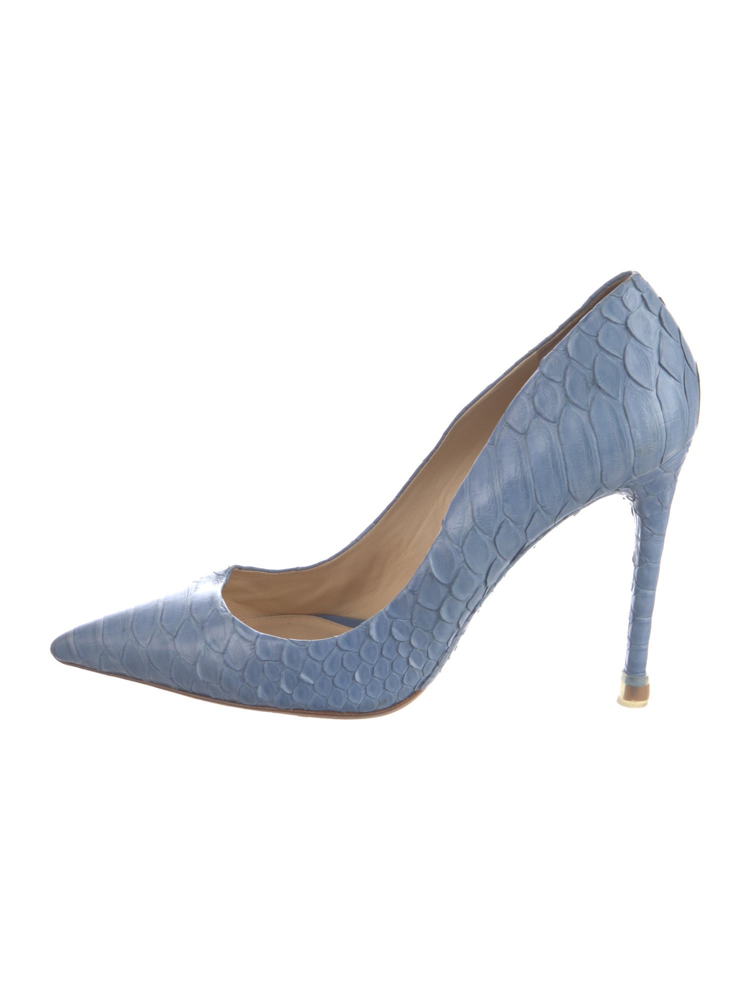 Alexandre Birman Python Animal Print Pumps - Blue Pumps, Shoes ...