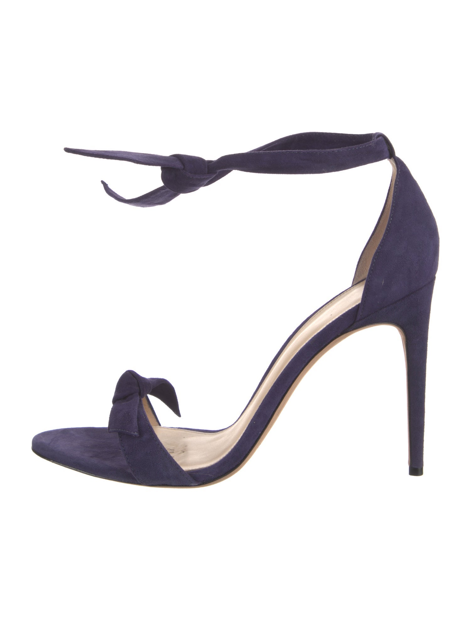 Alexandre Birman Suede Bow Accents Sandals - Blue Sandals, Shoes ...