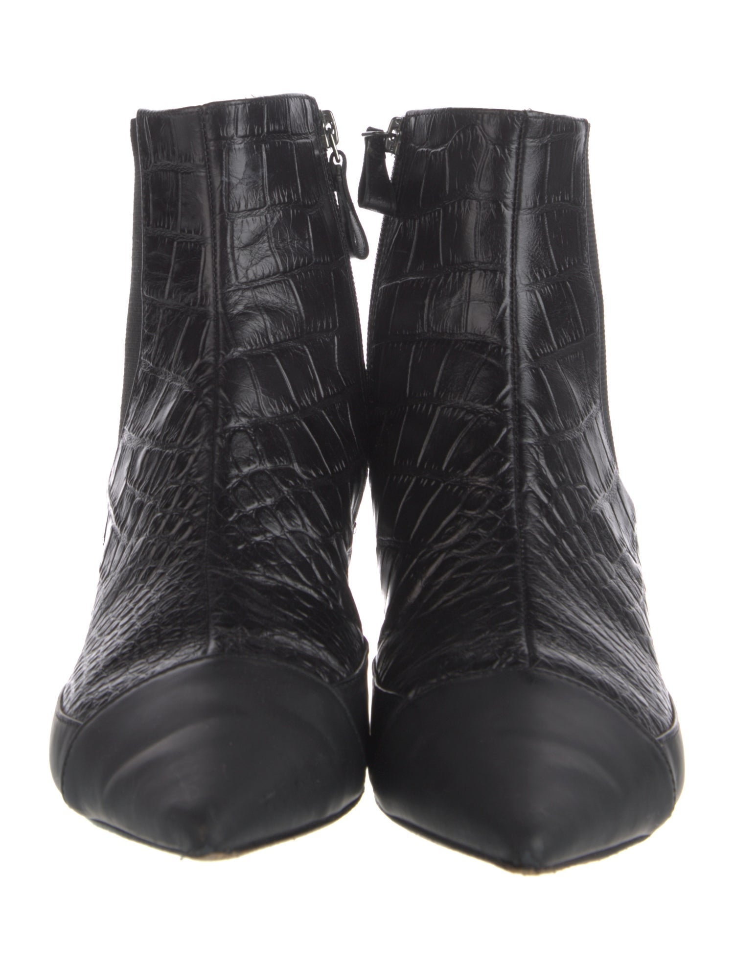 Alexandre Birman Leather Sock Boots - Black Boots, Shoes - ALR49415 ...