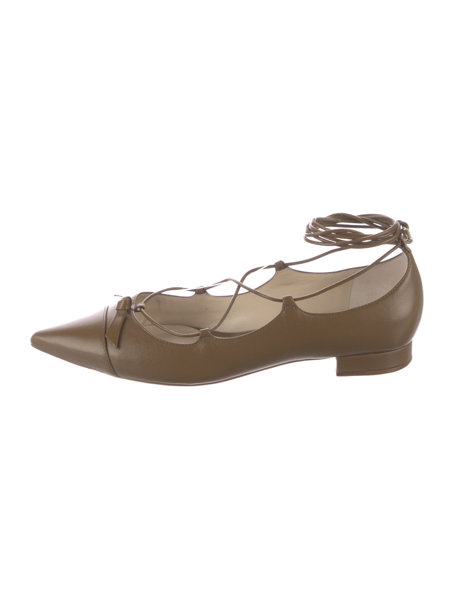 Alexandre Birman Leather Ballet Flats - Neutrals Flats, Shoes ...