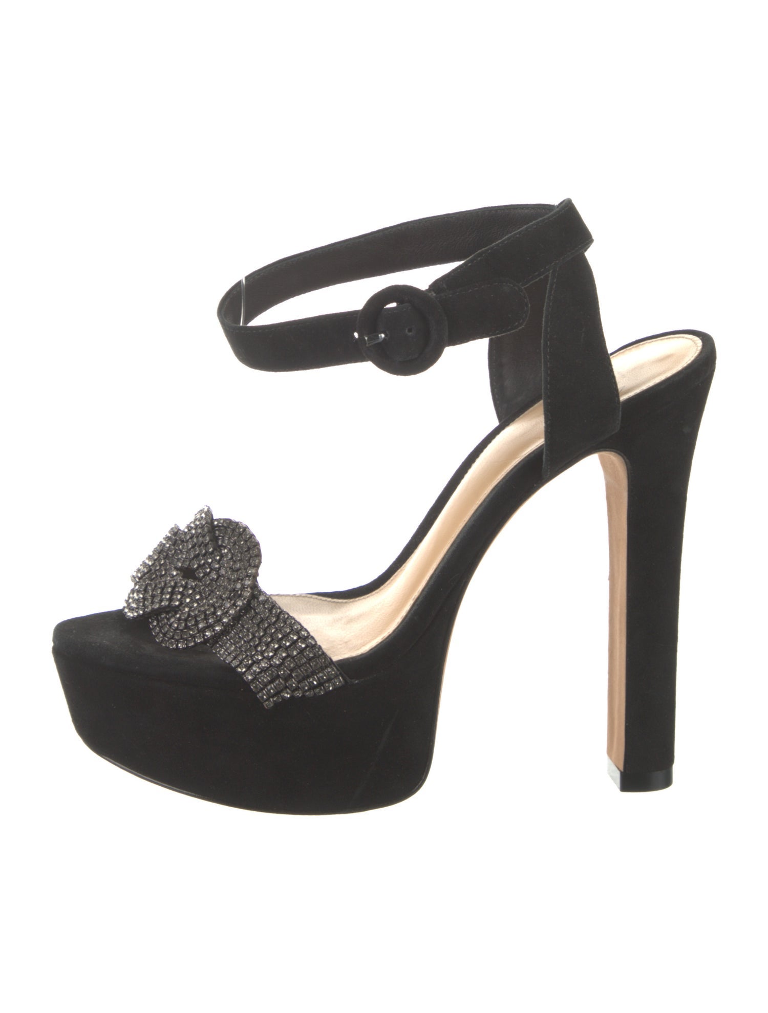 Alexandre Birman Suede Bow Accents Sandals - Black Sandals, Shoes ...