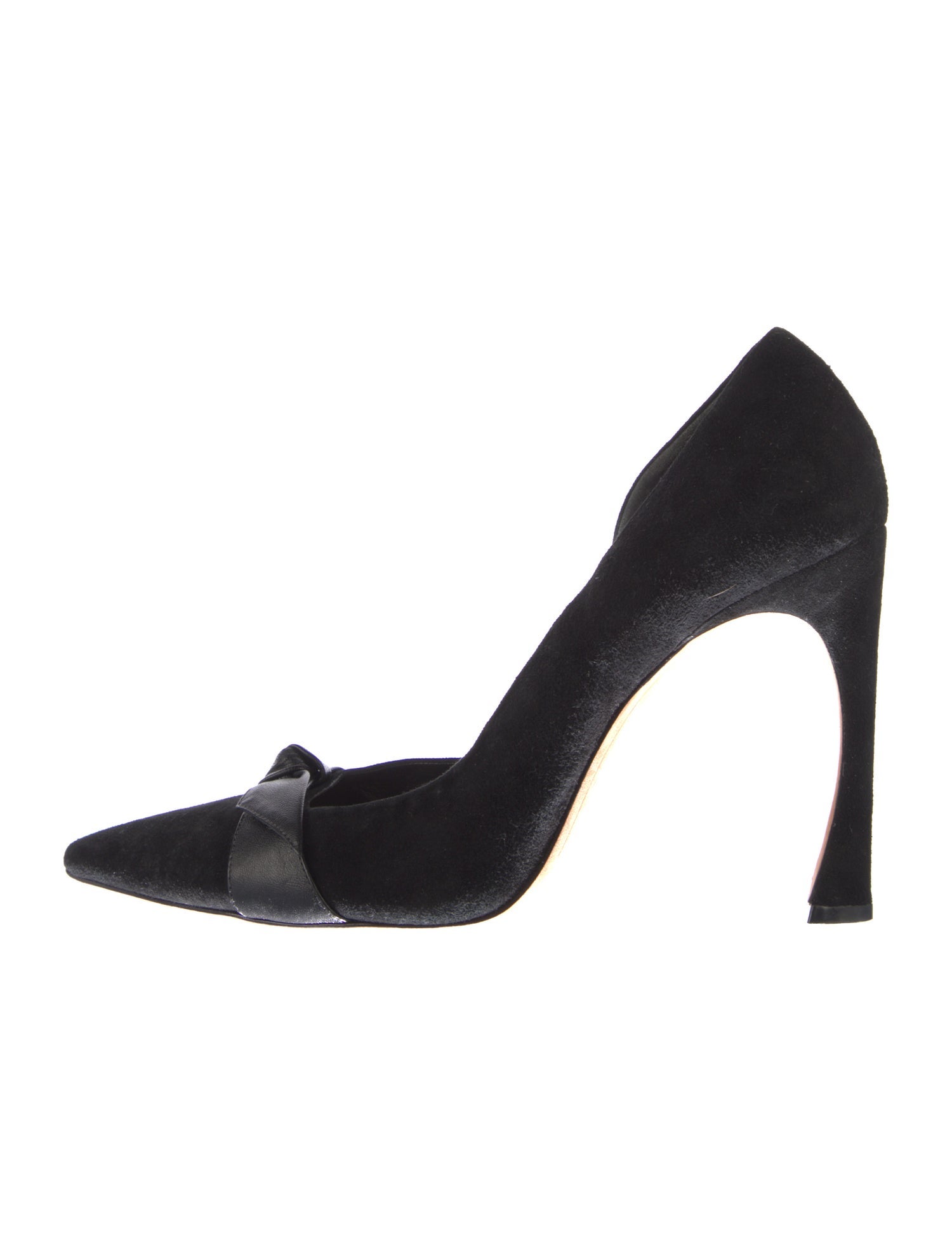 Alexandre Birman Suede D'Orsay Pumps - Black Pumps, Shoes - ALR50084 ...