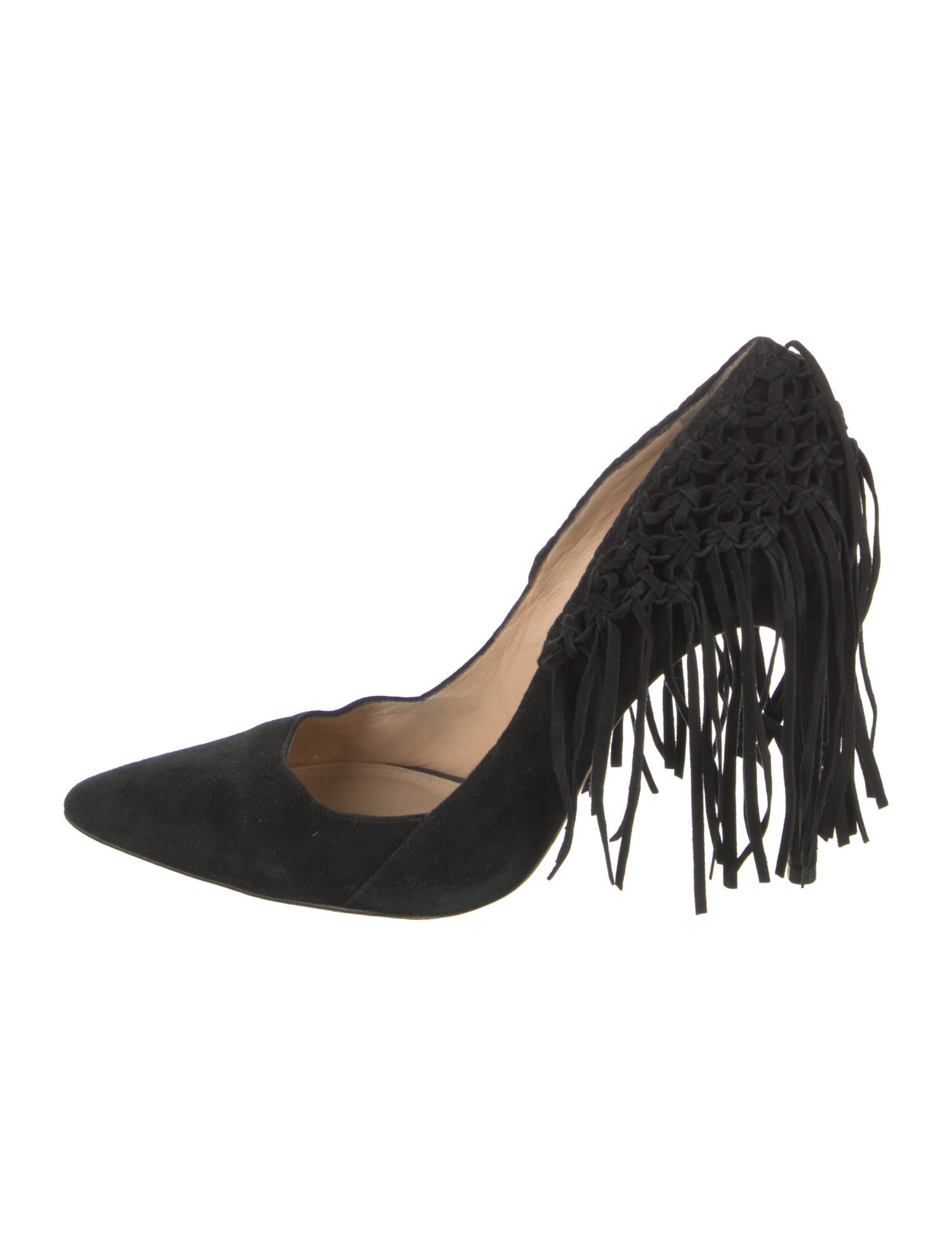 Alexandre Birman Suede Braided Accents Pumps - Black Pumps, Shoes ...