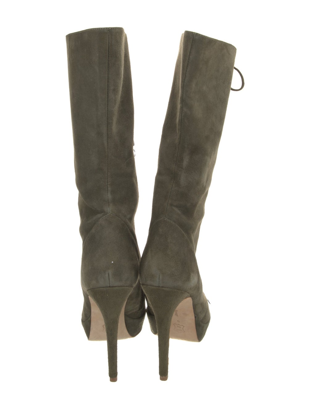 Alexandre Birman Suede Lace-Up Boots - Green Boots, Shoes - ALR52238 ...