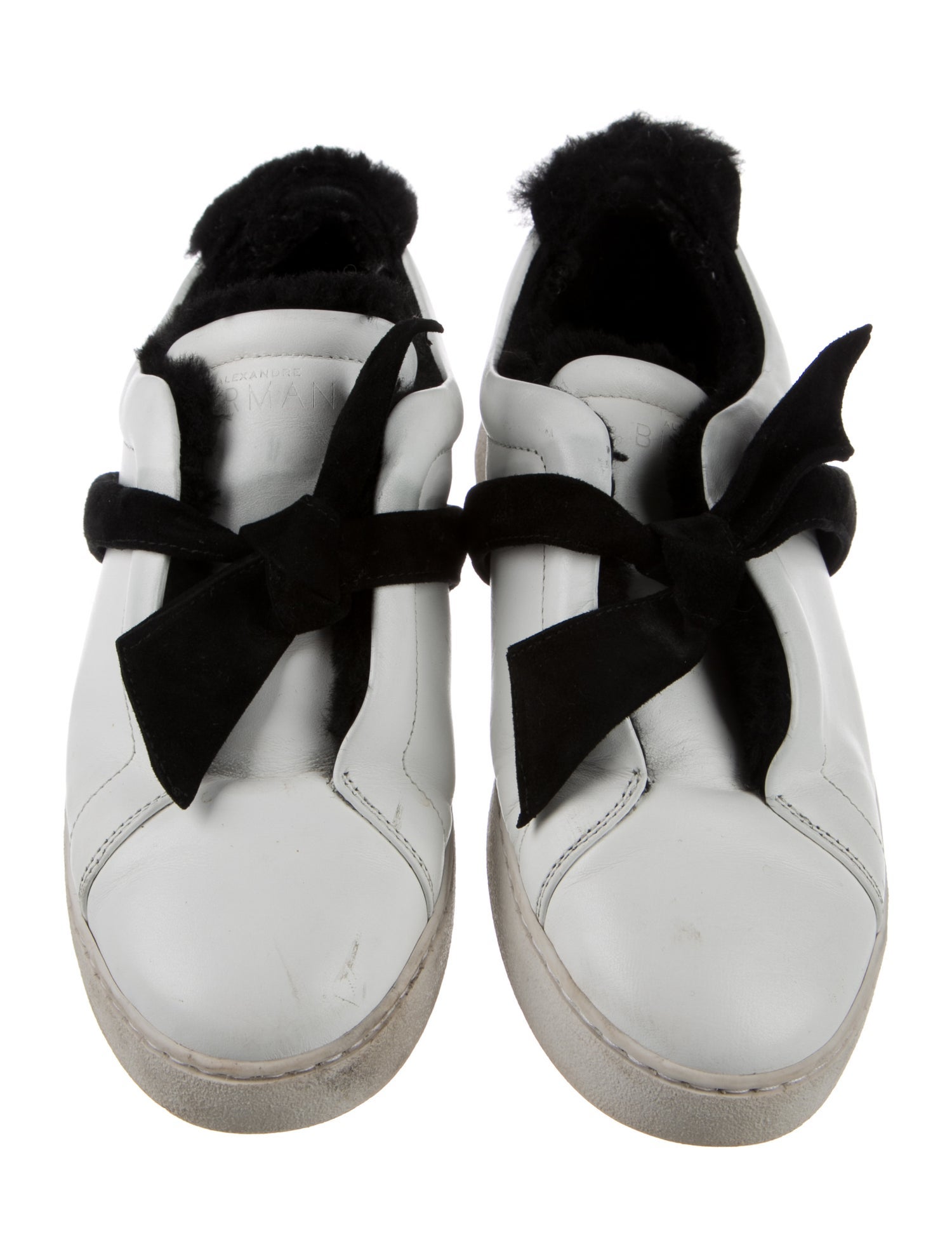 Alexandre Birman Leather Bow Accents Sneakers - Black Sneakers, Shoes ...