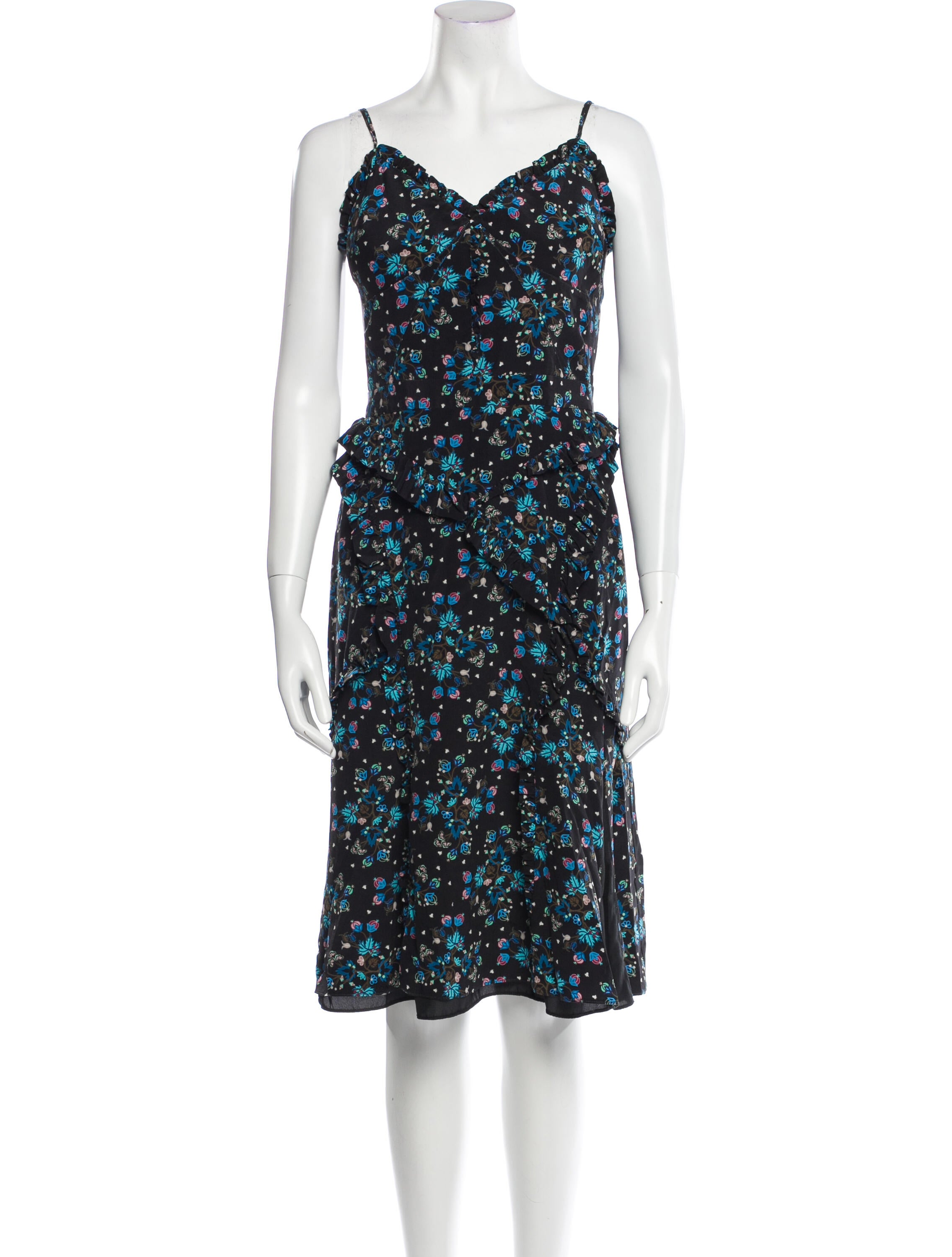 Altuzarra Silk Midi Length Dress - Black Dresses, Clothing - ALT45096 ...