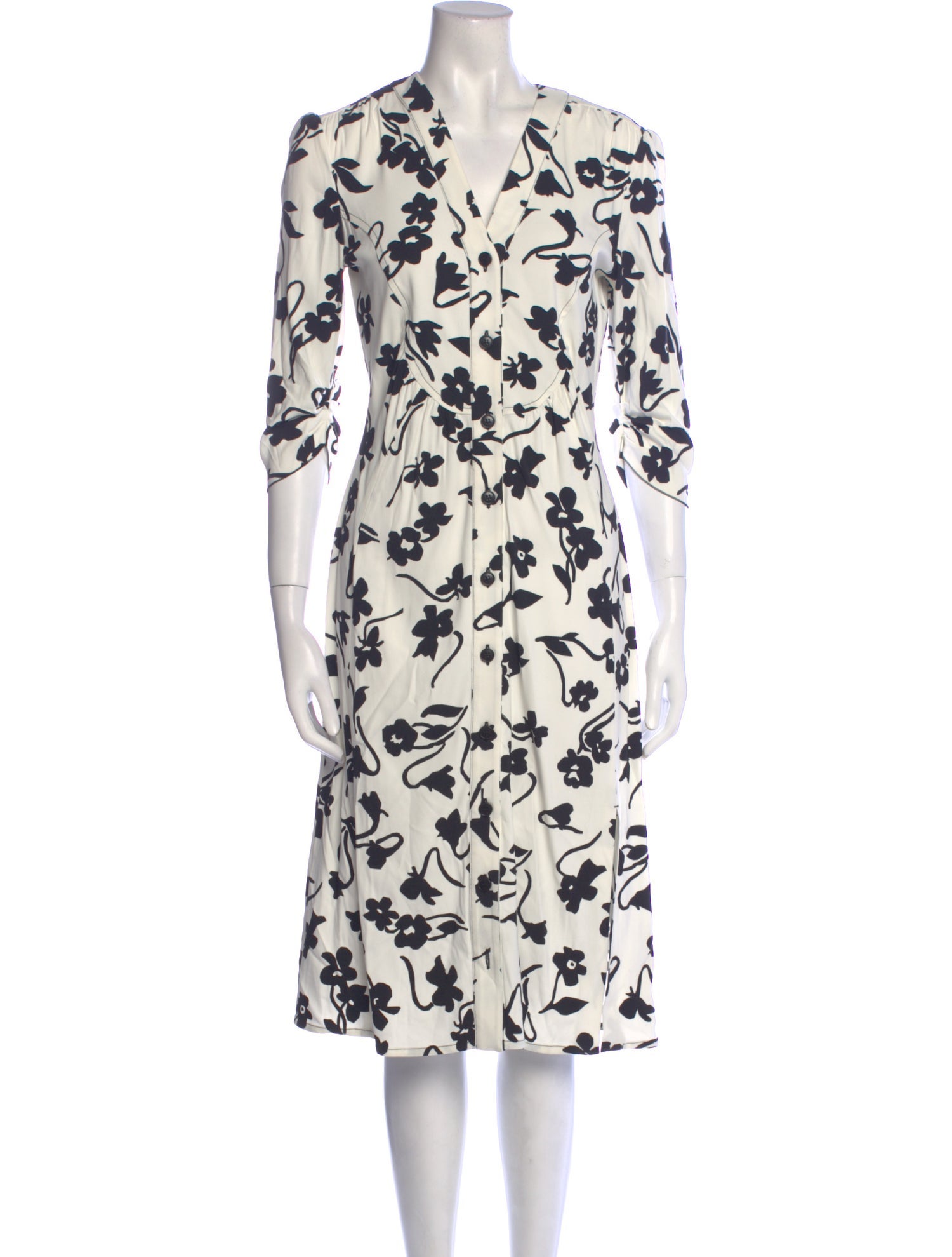 Charlotte Brody Silk Midi Length Dress - White Dresses, Clothing ...