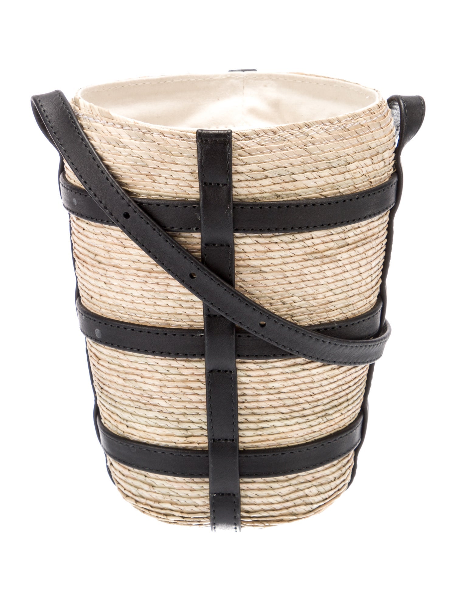 Altuzarra Straw Bucket Bag w/ Tags - Neutrals Bucket Bags, Handbags ...