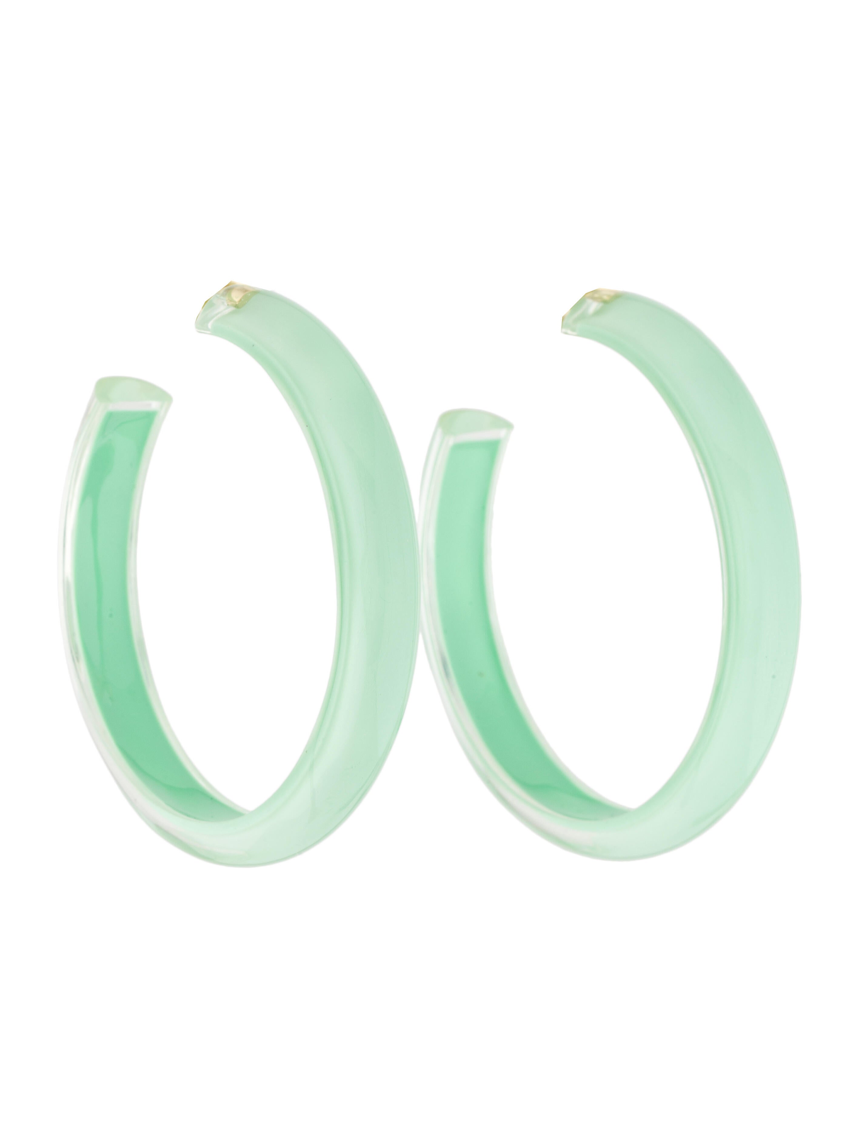 Alison Lou Loucite Medium Hoop Earrings - Gold-Plated Hoop, Earrings ...