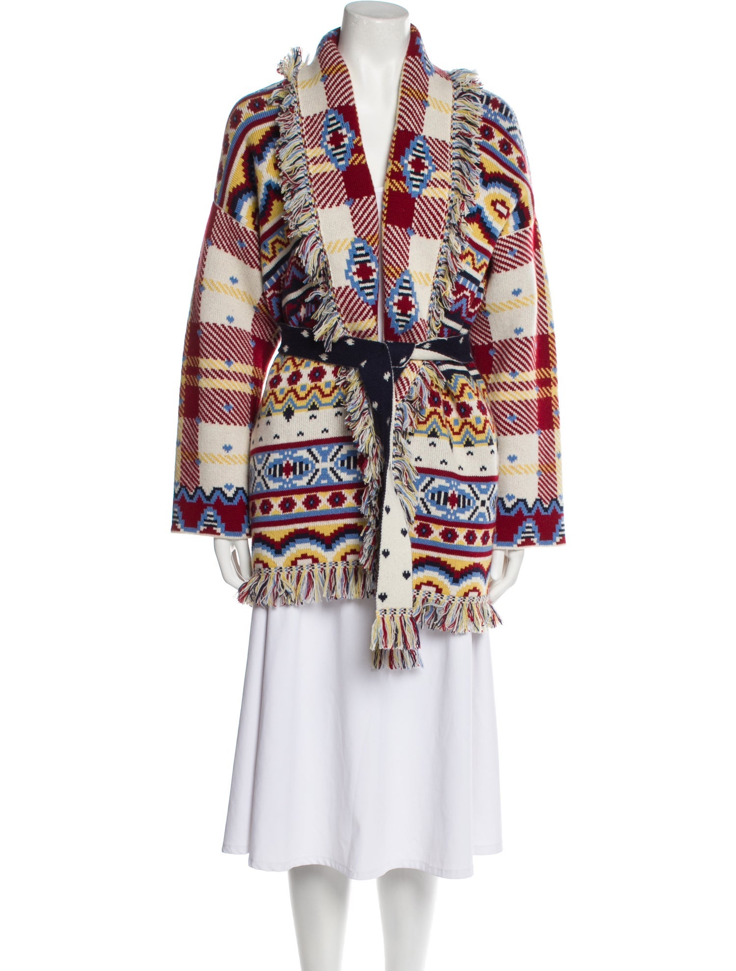 Alanui Cashmere Printed Sweater - Neutrals Knitwear, Clothing ...