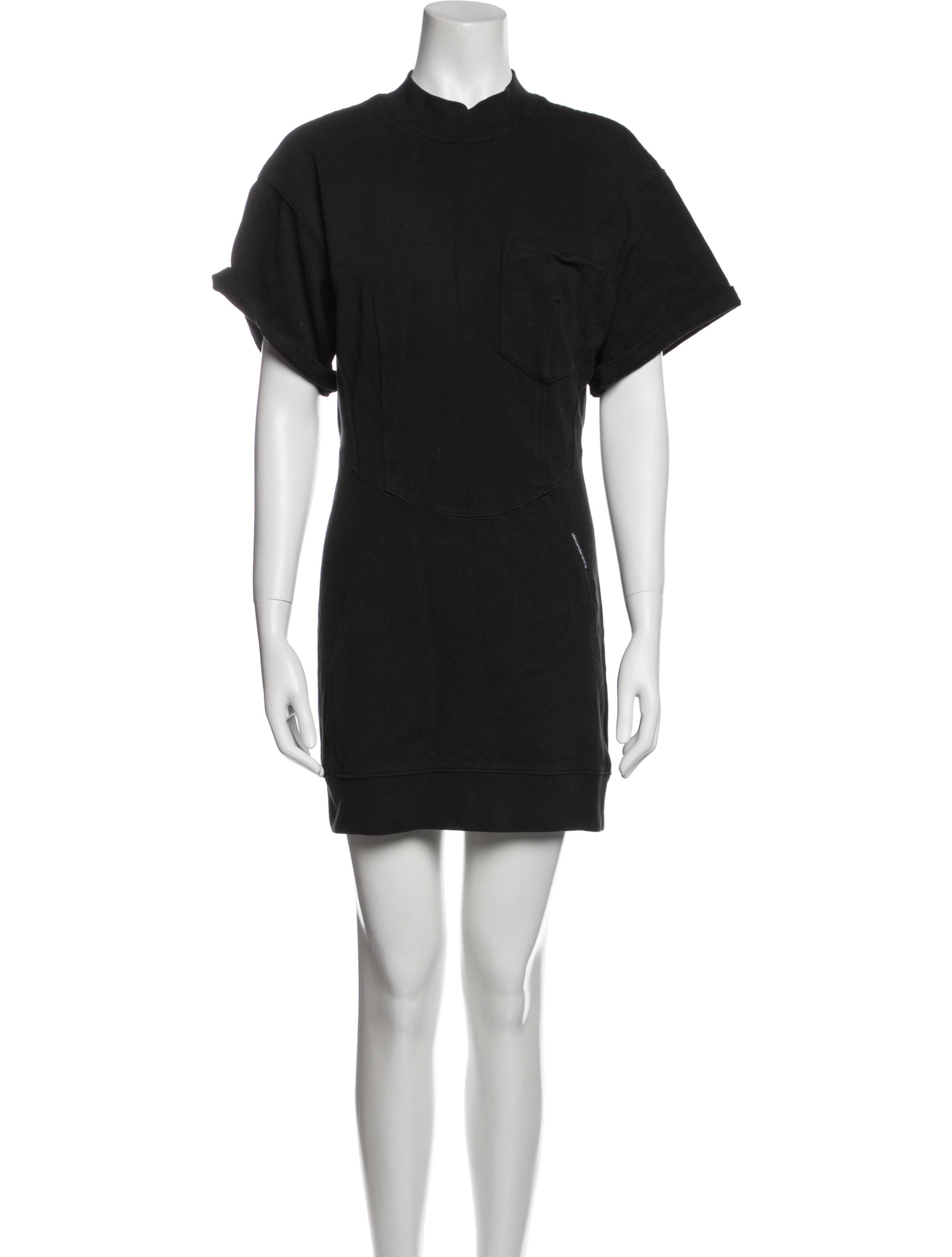Alexander Wang Mock Neck Mini Dress - Black Dresses, Clothing ...