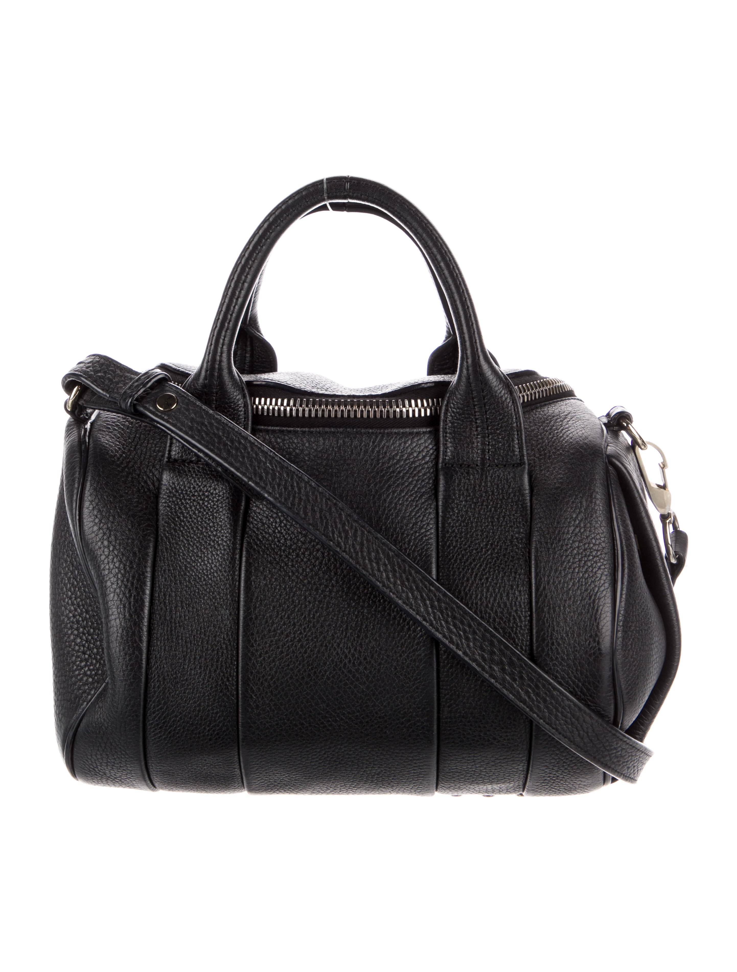 Alexander Wang Leather Rocco Handle Bag - Black Handle Bags, Handbags ...