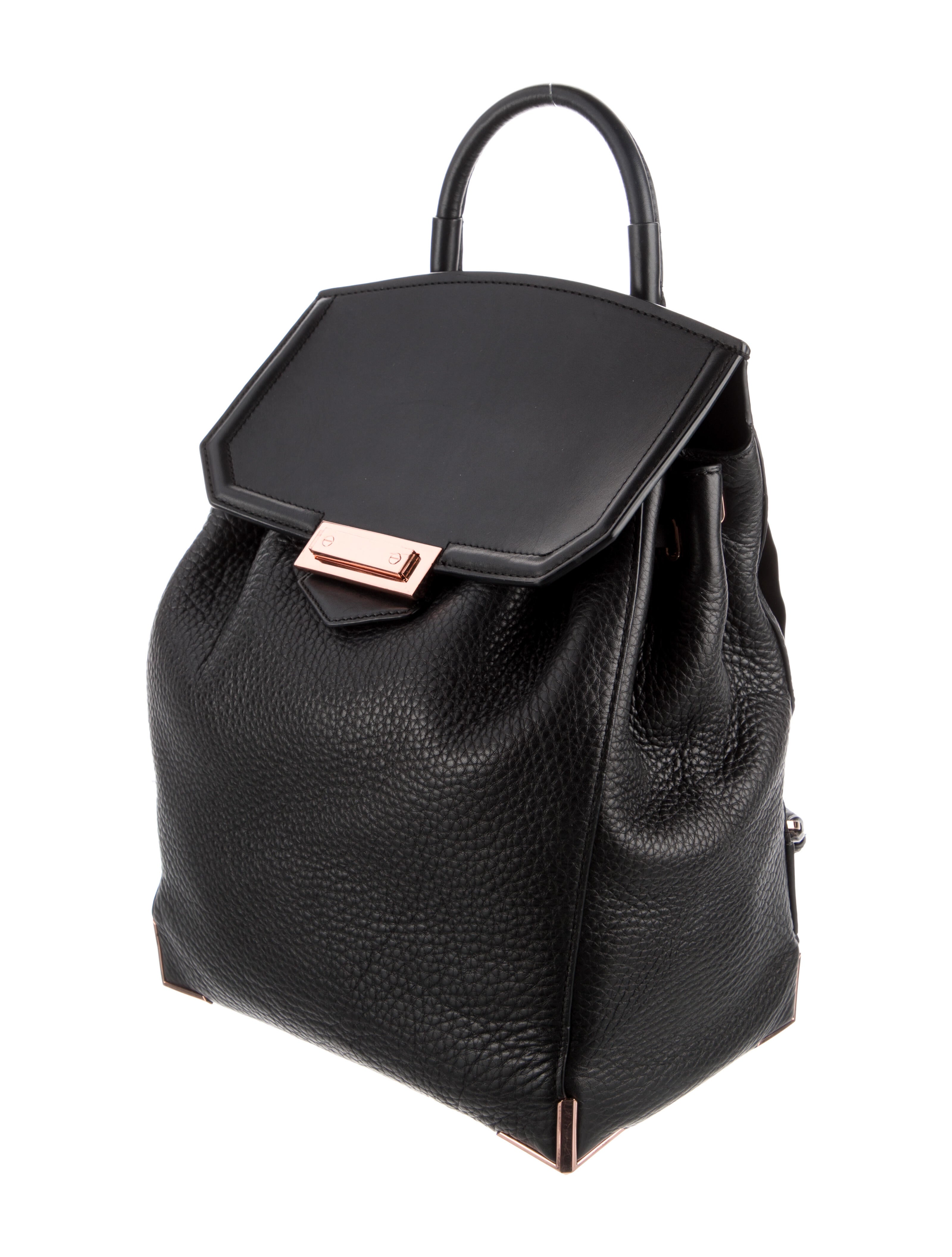 Alexander Wang Leather Backpack - Black Backpacks, Handbags - ALX111213 ...