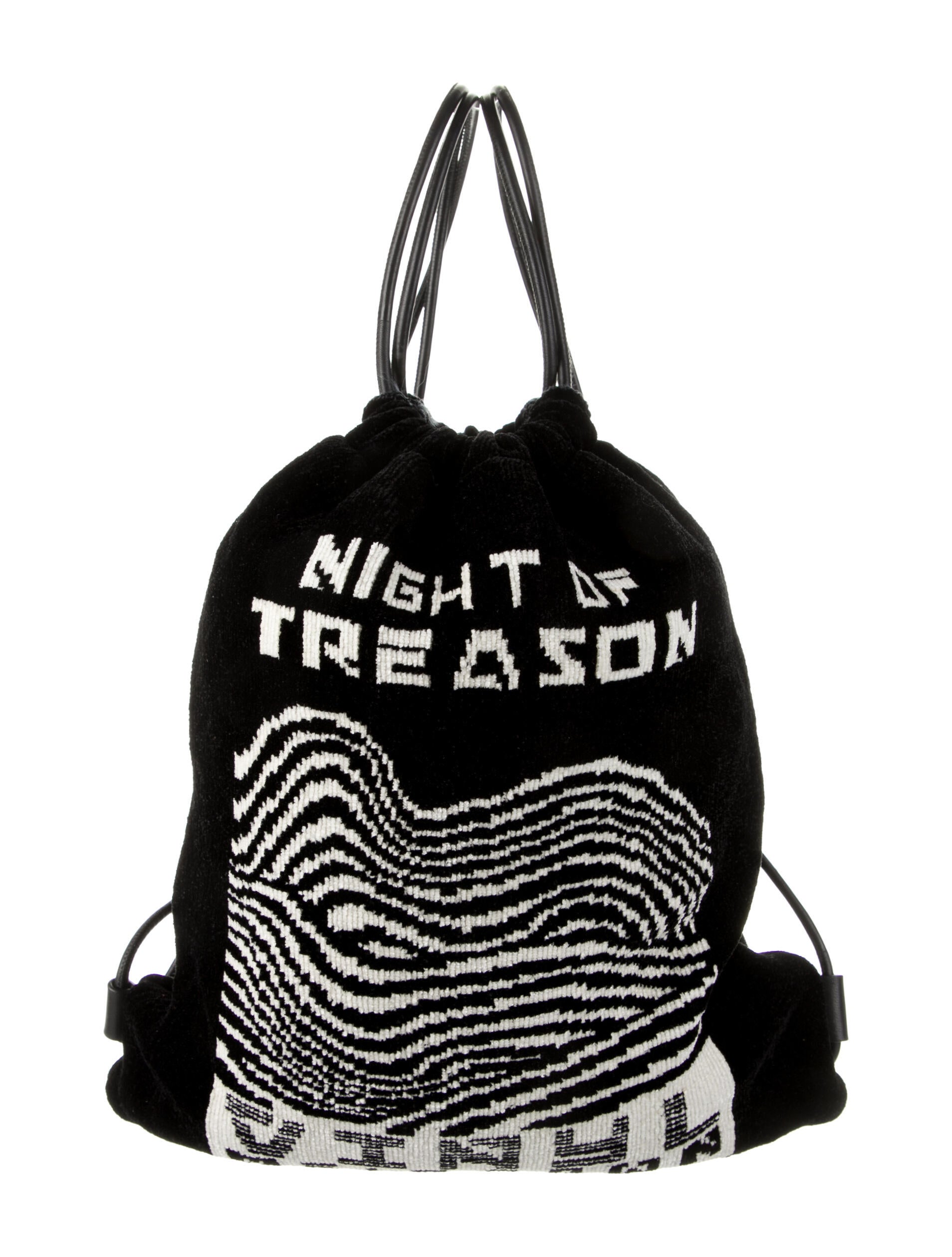 Alexander Wang Velvet Leather-Trimmed Backpack - Black Backpacks ...