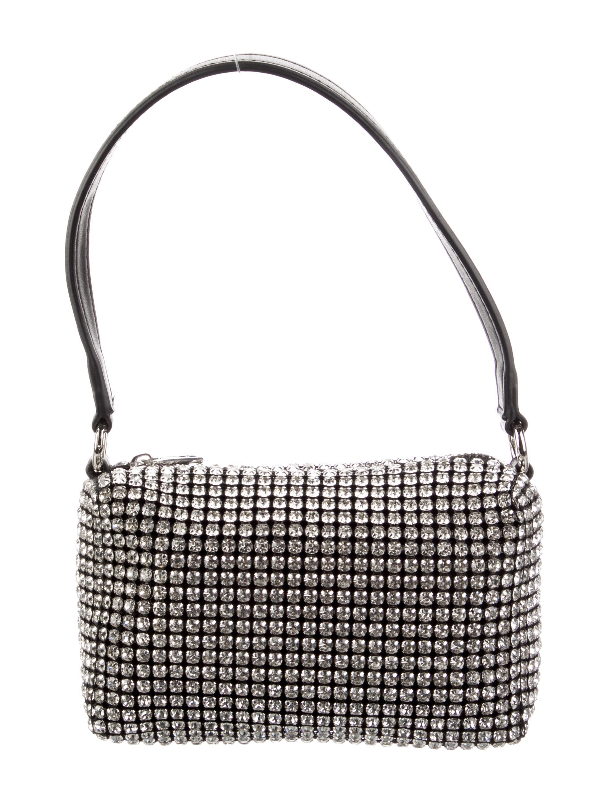 Alexander Wang Crystal Embellished Handle Bag - Silver Handle Bags ...