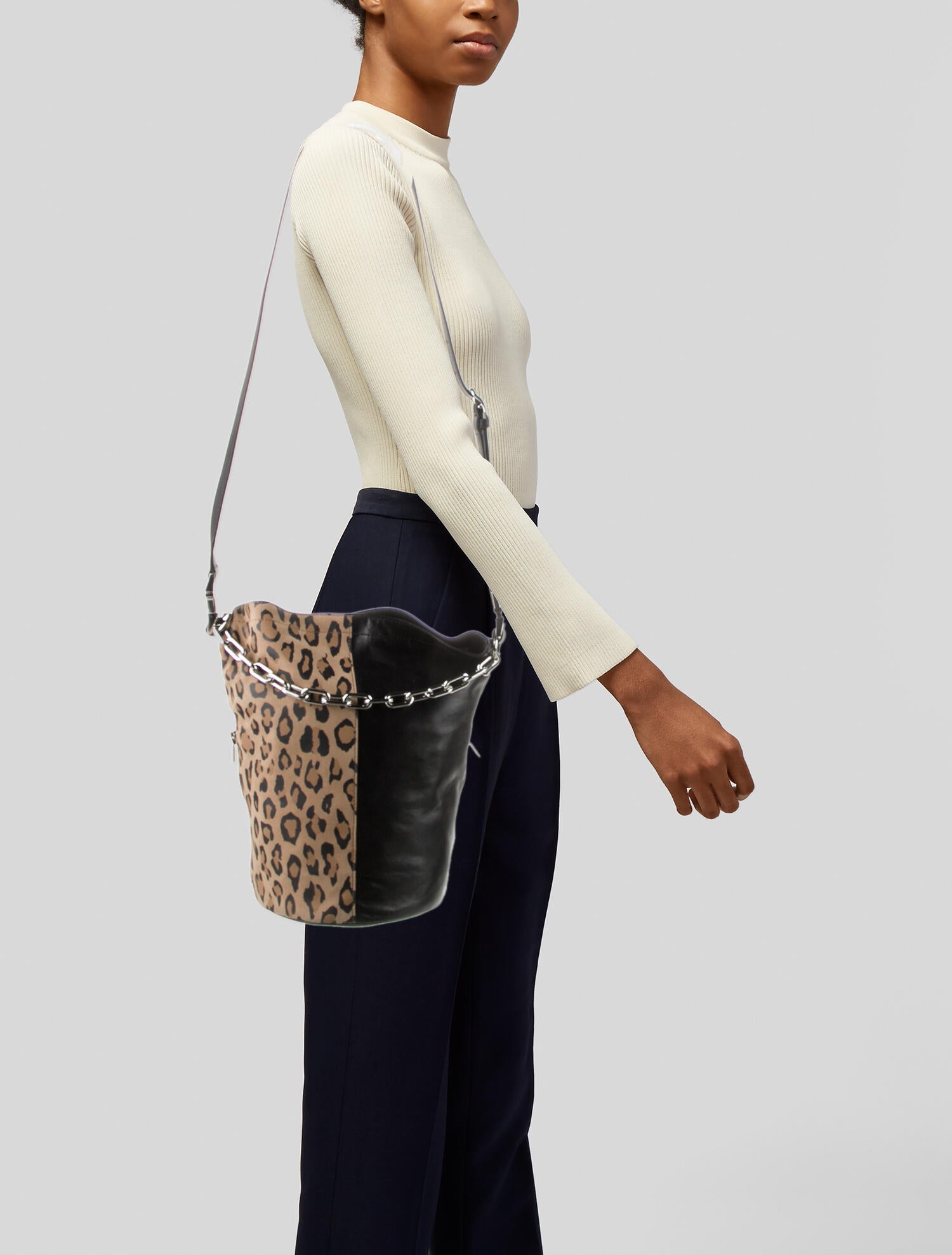 Khirma Eliazov Celine Python & Leather Bucket Bag - Green Bucket Bags ...