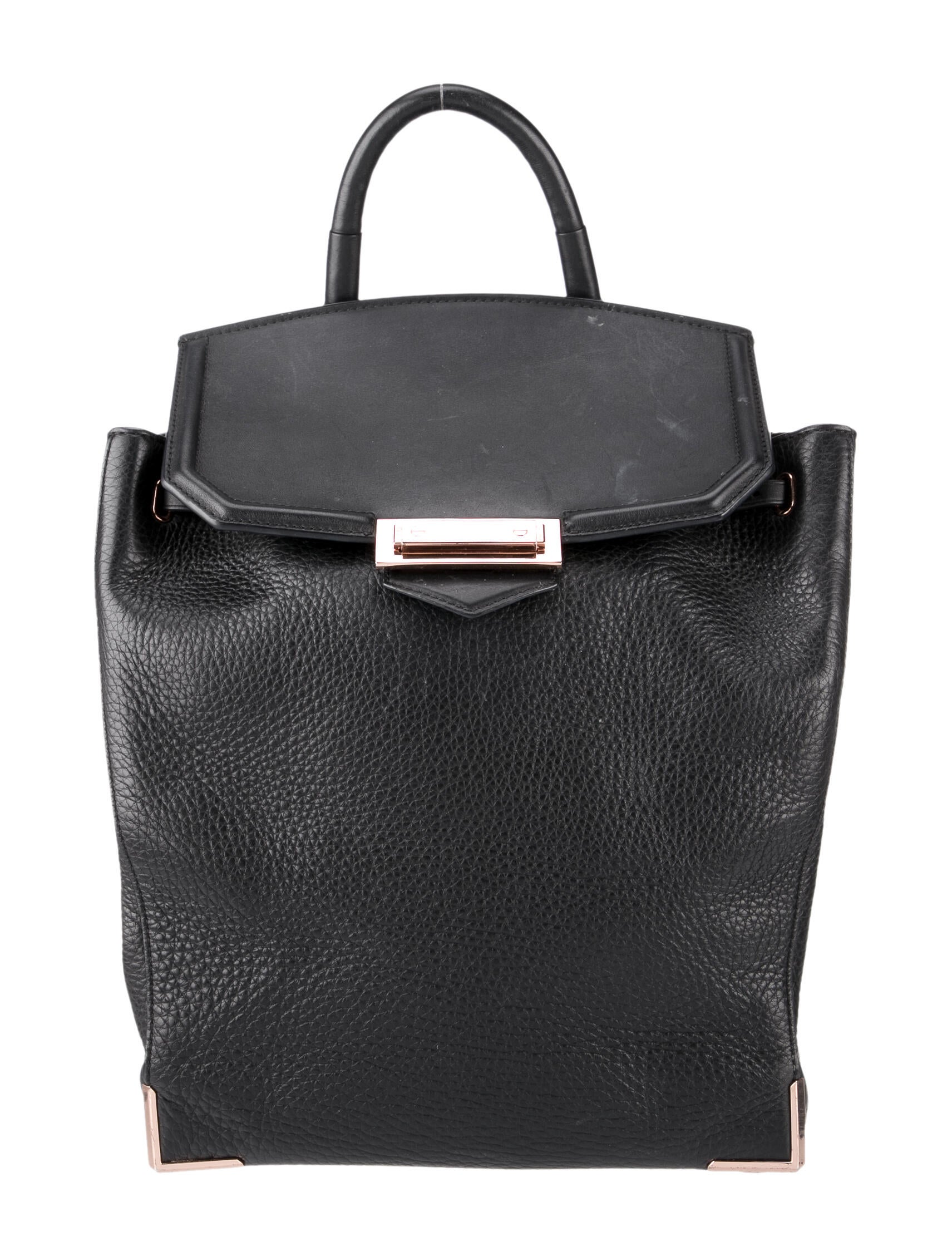 Alexander Wang Leather Backpack - Black Backpacks, Handbags - ALX132899 ...