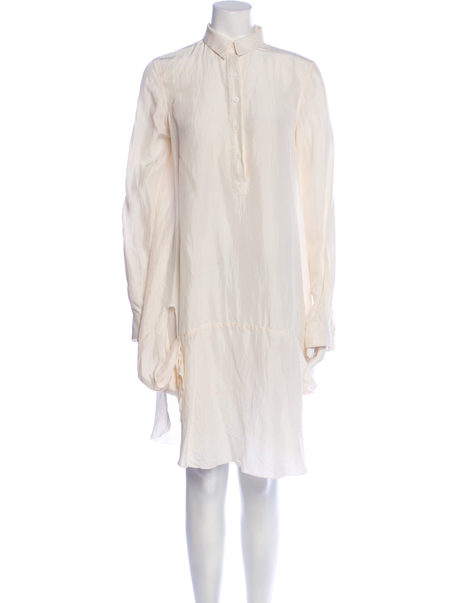 Alexander Wang Silk Knee-Length Dress - Neutrals Dresses, Clothing ...