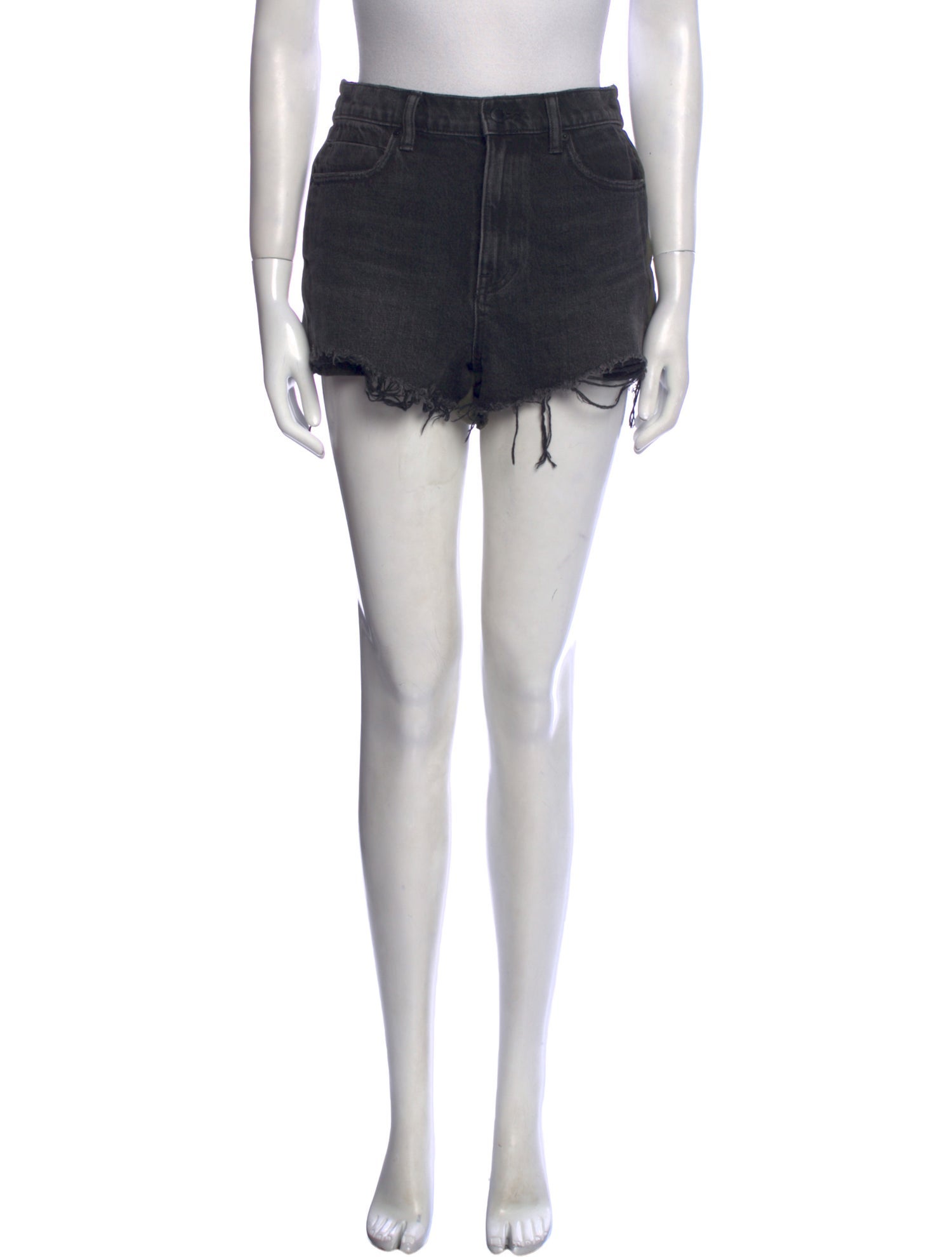 Alexander Wang Mini Shorts - Black, 12" Rise Shorts, Clothing ...