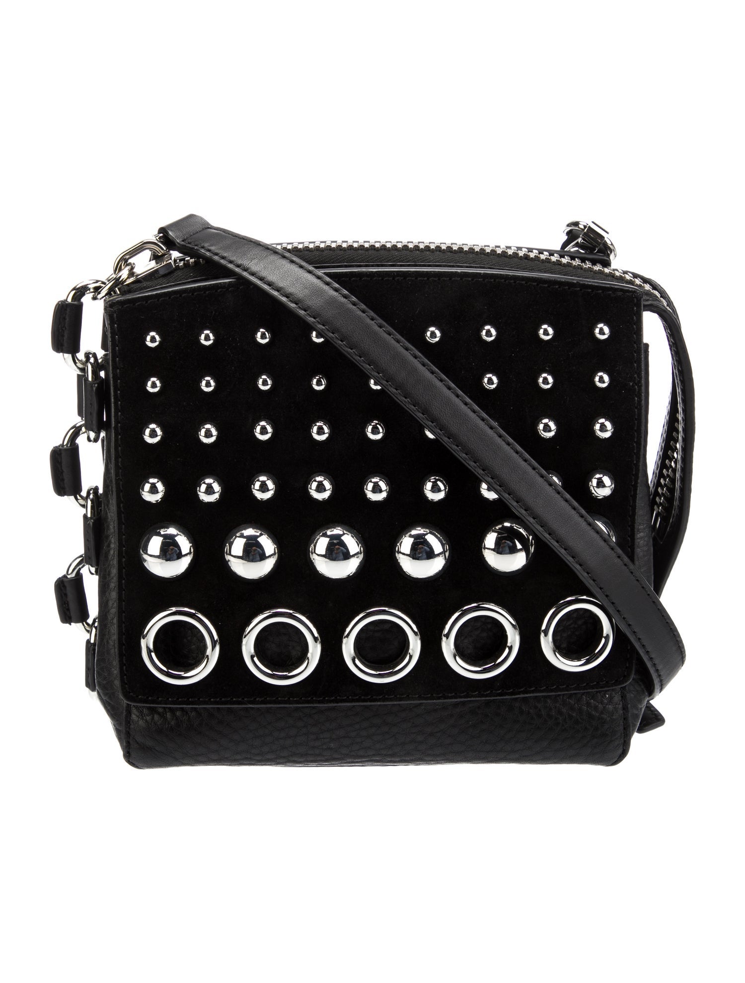 Alexander Wang Studded Leather Shoulder Bag - Black Shoulder Bags ...