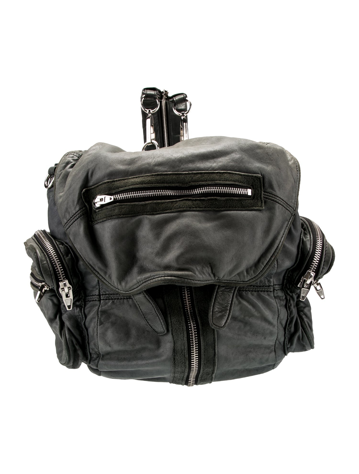Alexander Wang Leather Backpack - Green Backpacks, Handbags - ALX143653 ...