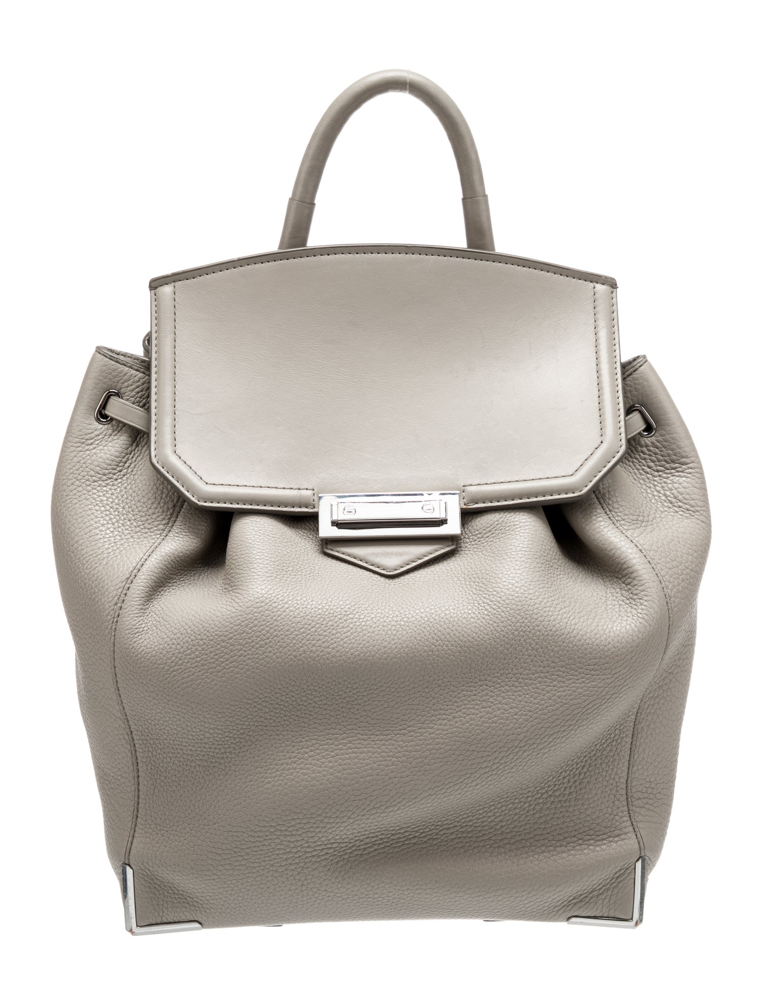 Alexander Wang Leather Backpack - Grey Backpacks, Handbags - ALX151790 ...