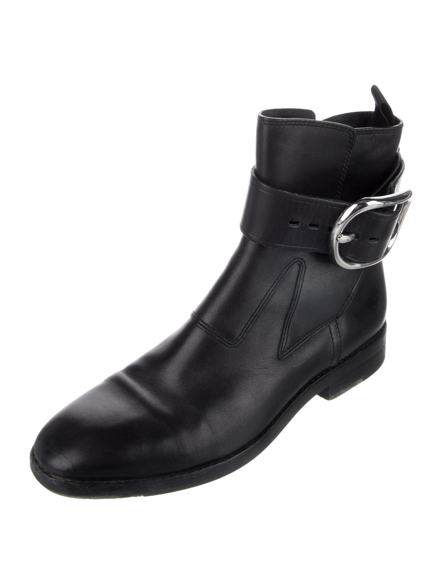 Cesare Paciotti Leather Boots - Black Boots, Shoes - CES24286 | The ...