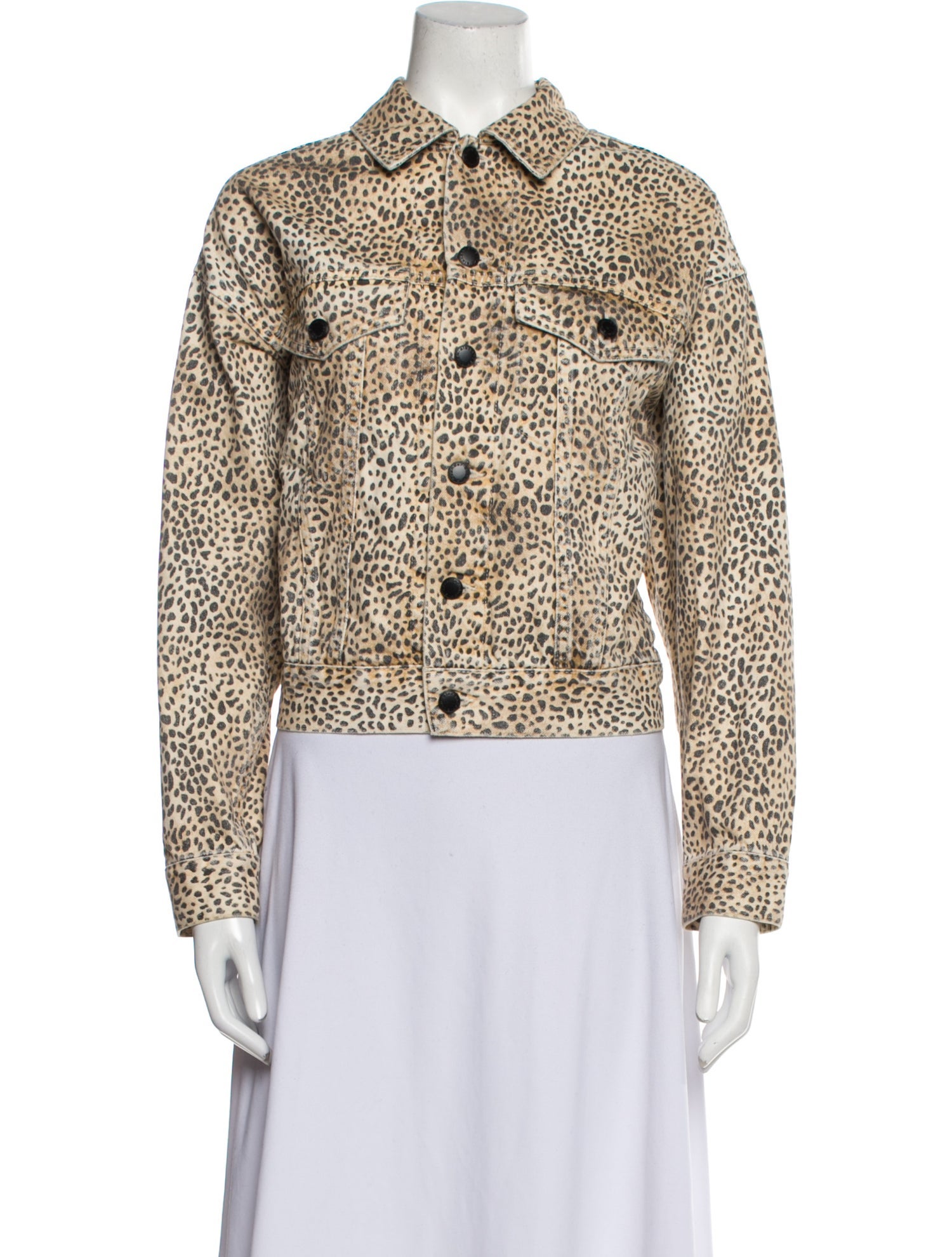 Alexander Wang Animal Print Denim Jacket - Neutrals Jackets, Clothing ...